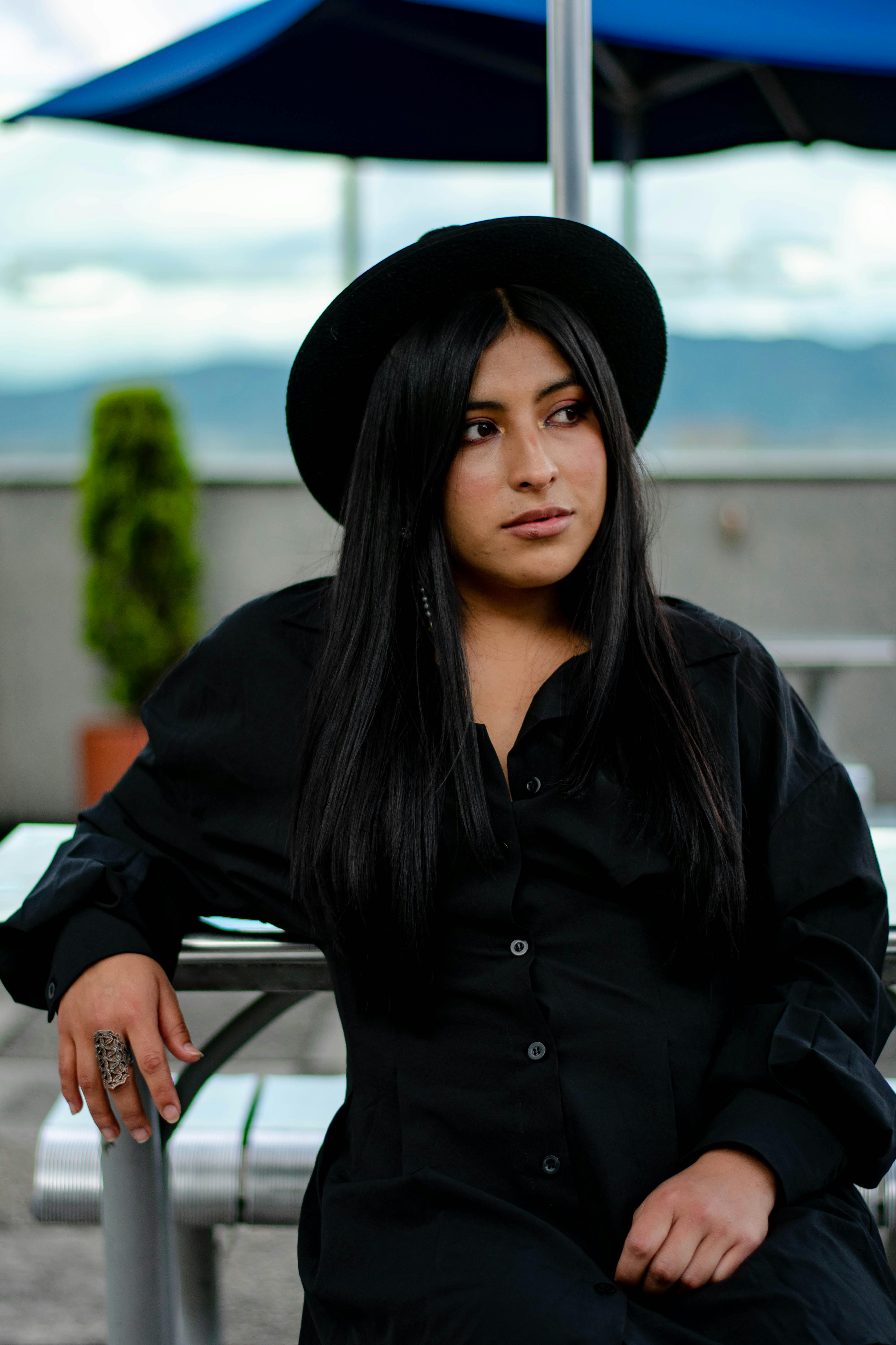 Beautiful Woman Wearing Hat and Shirt · Free Stock Photo