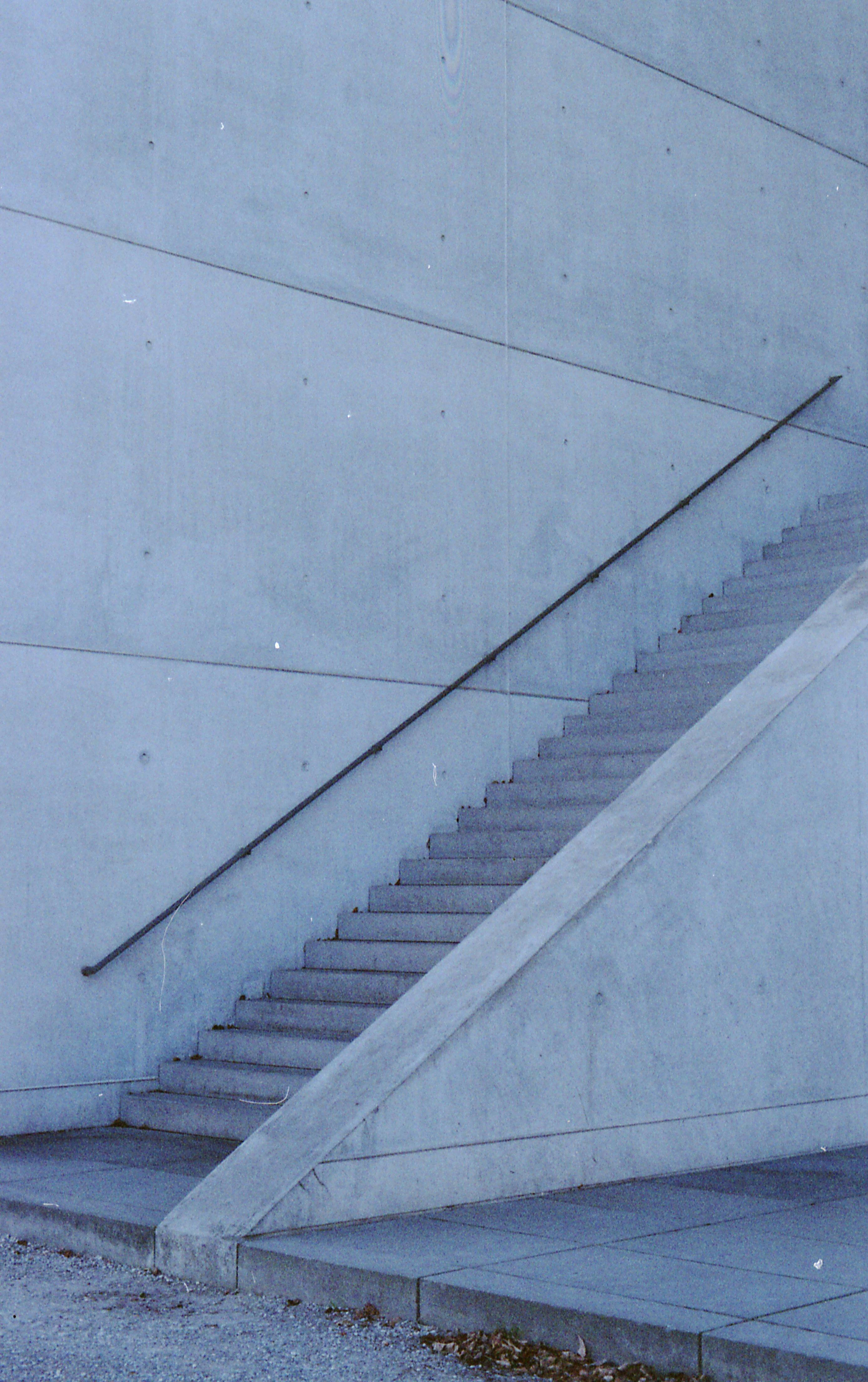 Grayscale Photo of Concrete Stairs · Free Stock Photo