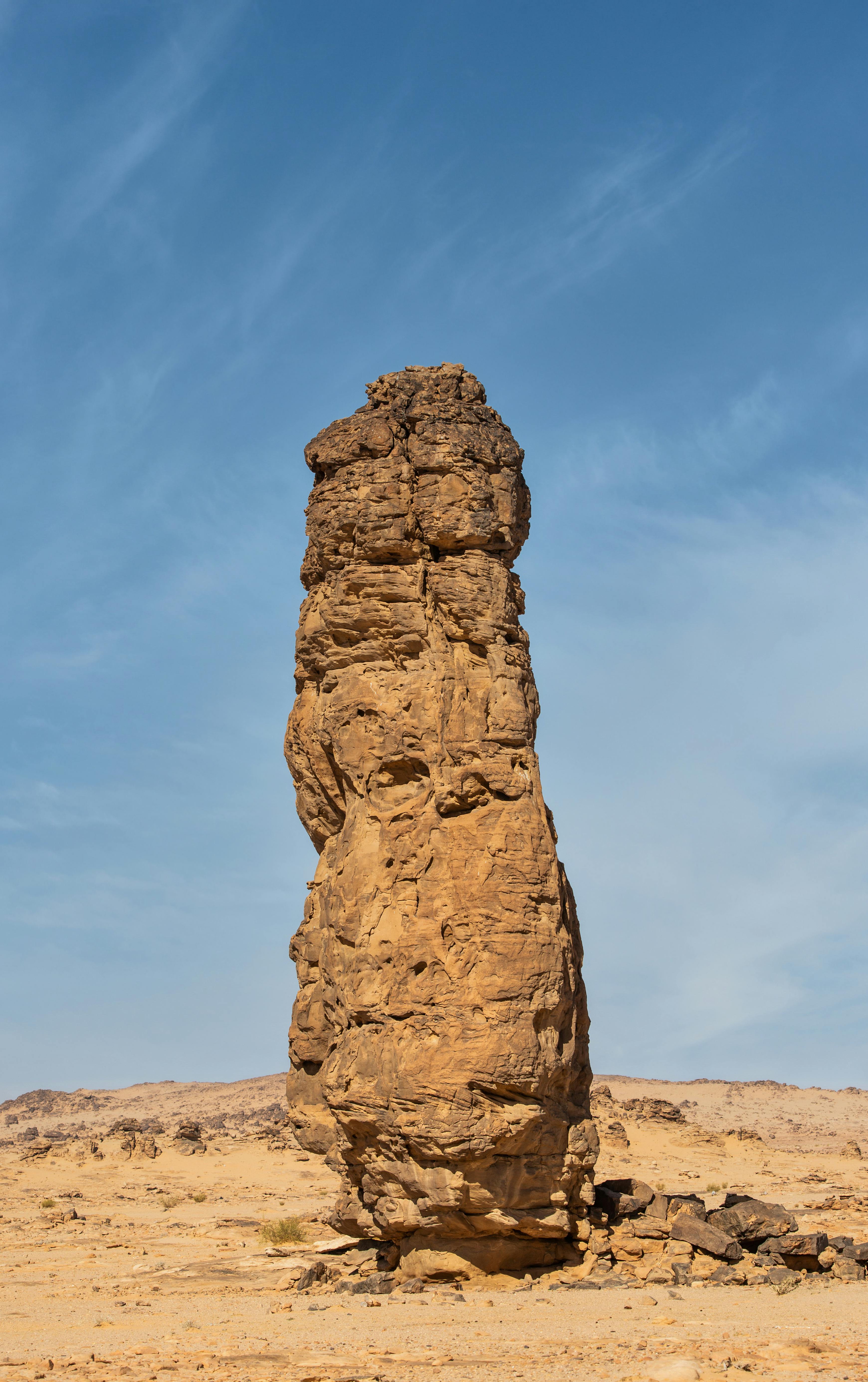 Sandstone Rock Formation in Desert · Free Stock Photo