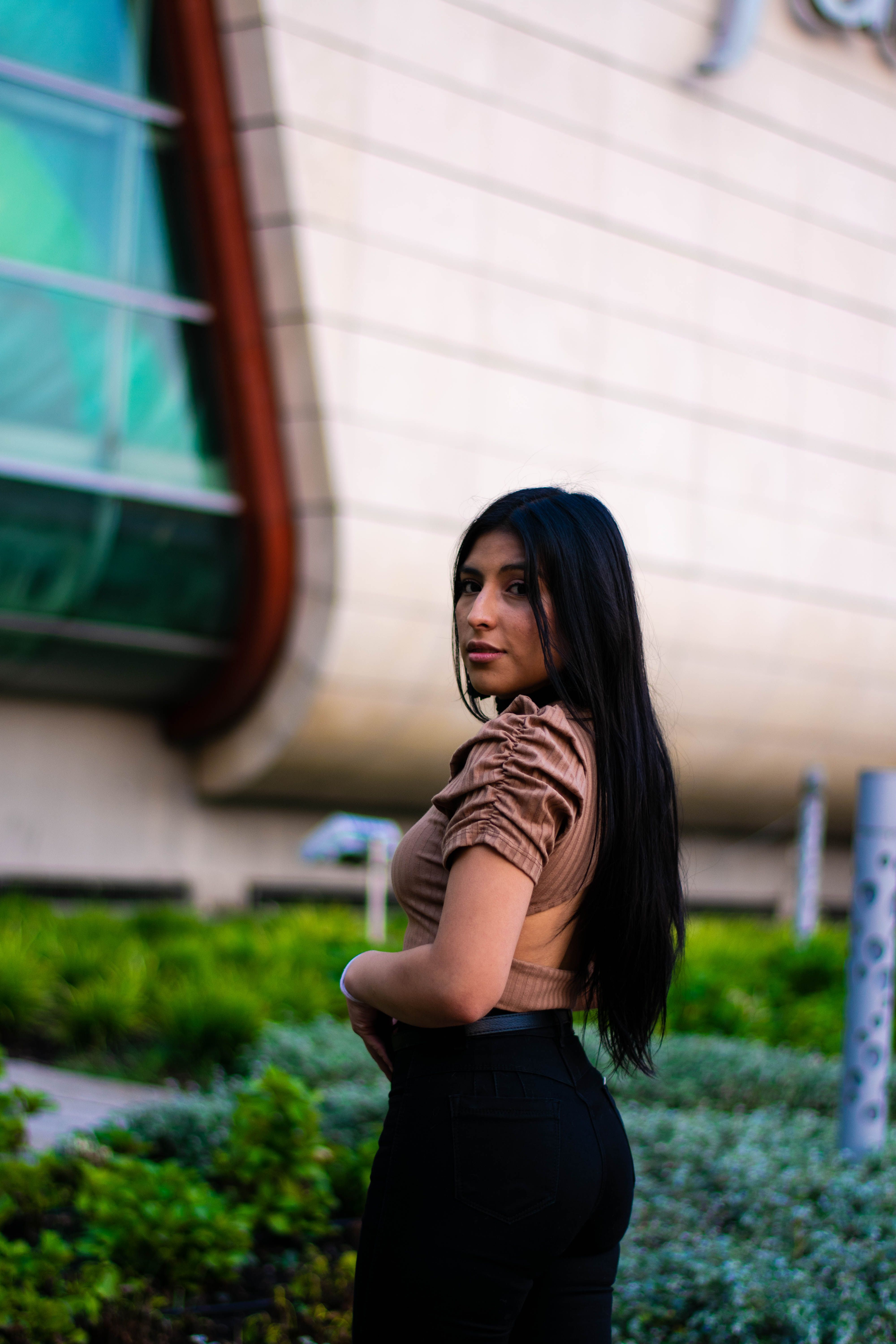 A Beautiful Woman Looking Back · Free Stock Photo