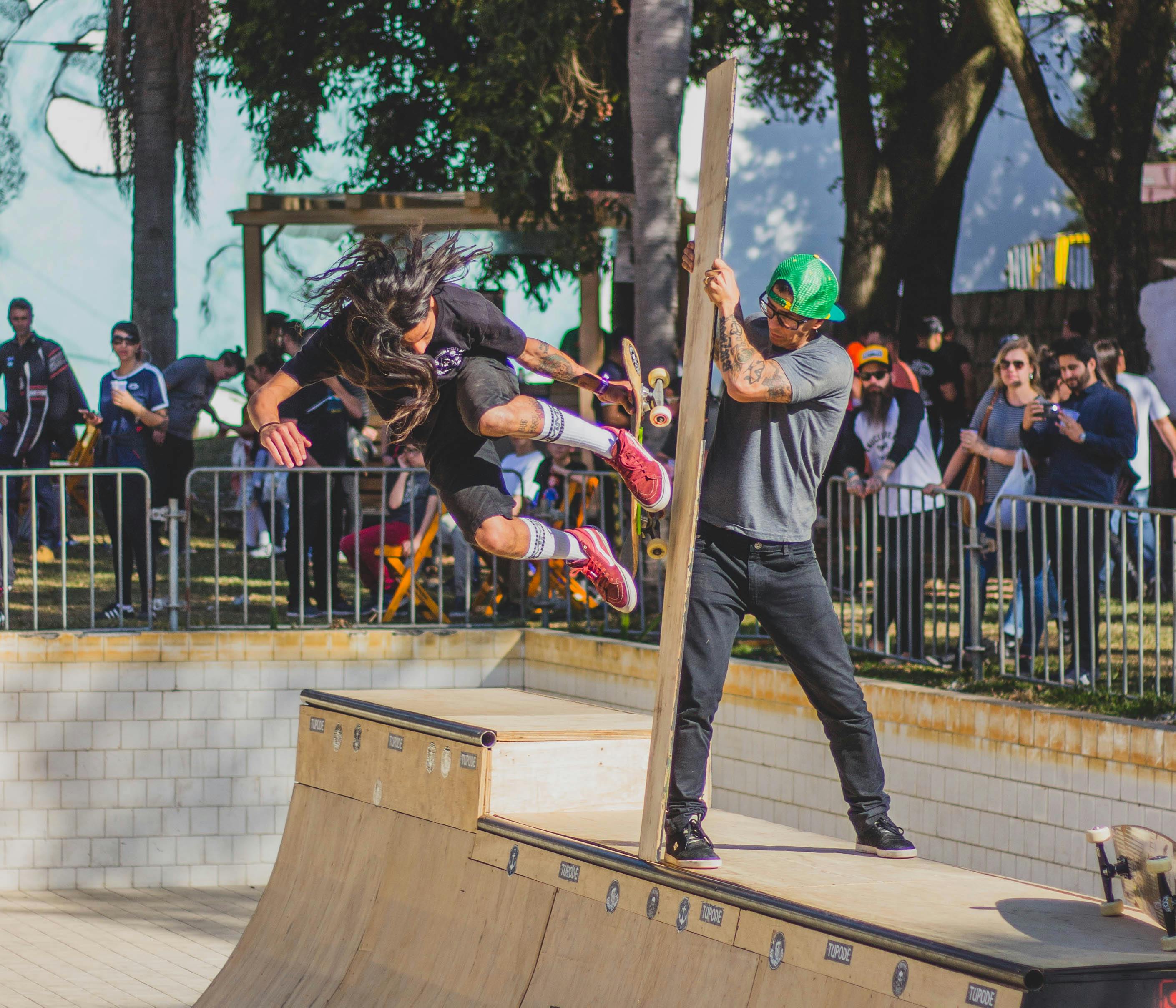 Photo of a Skater Doing Stunts · Free Stock Photo