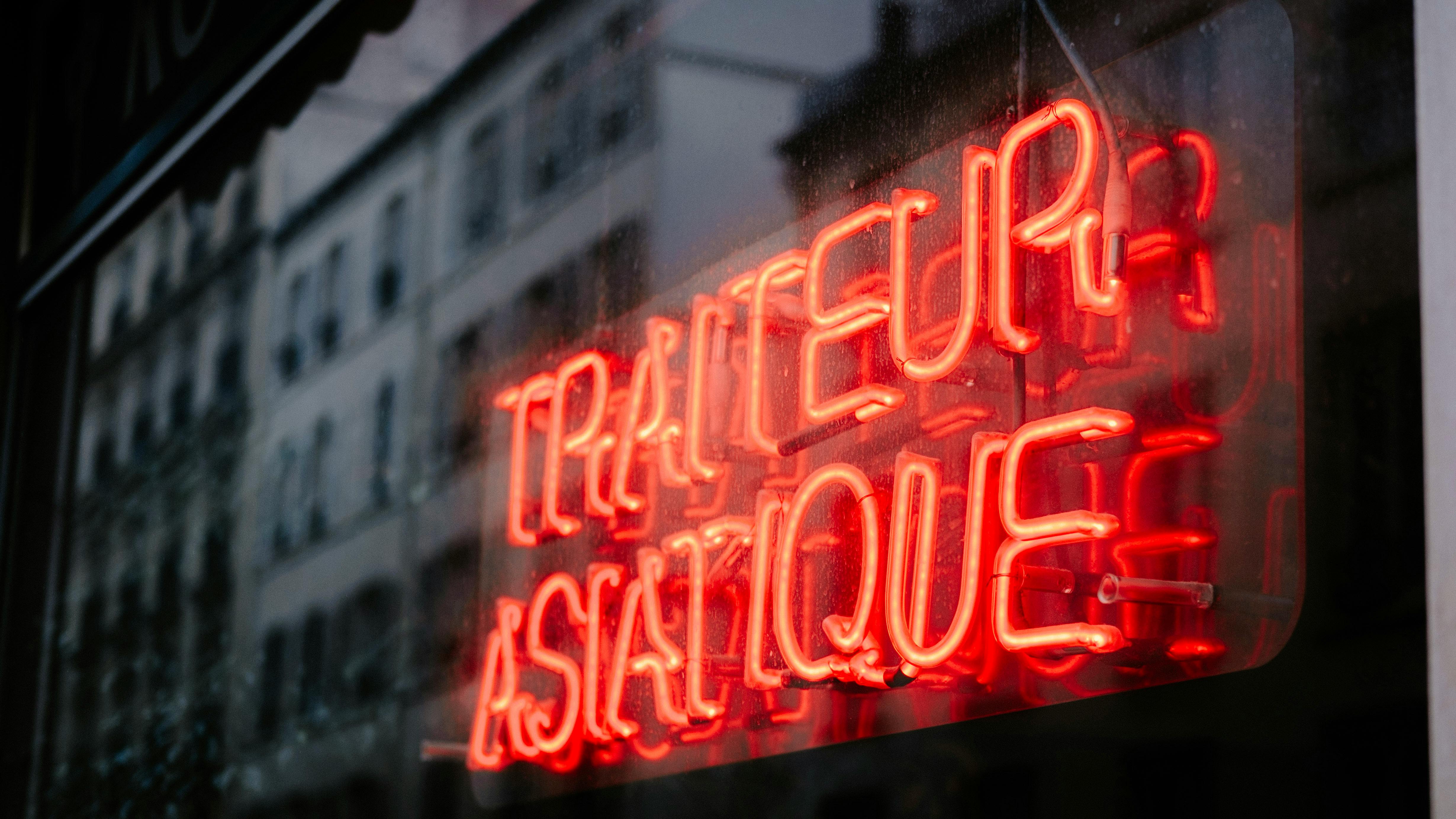 Red Neon Hand Sign · Free Stock Photo