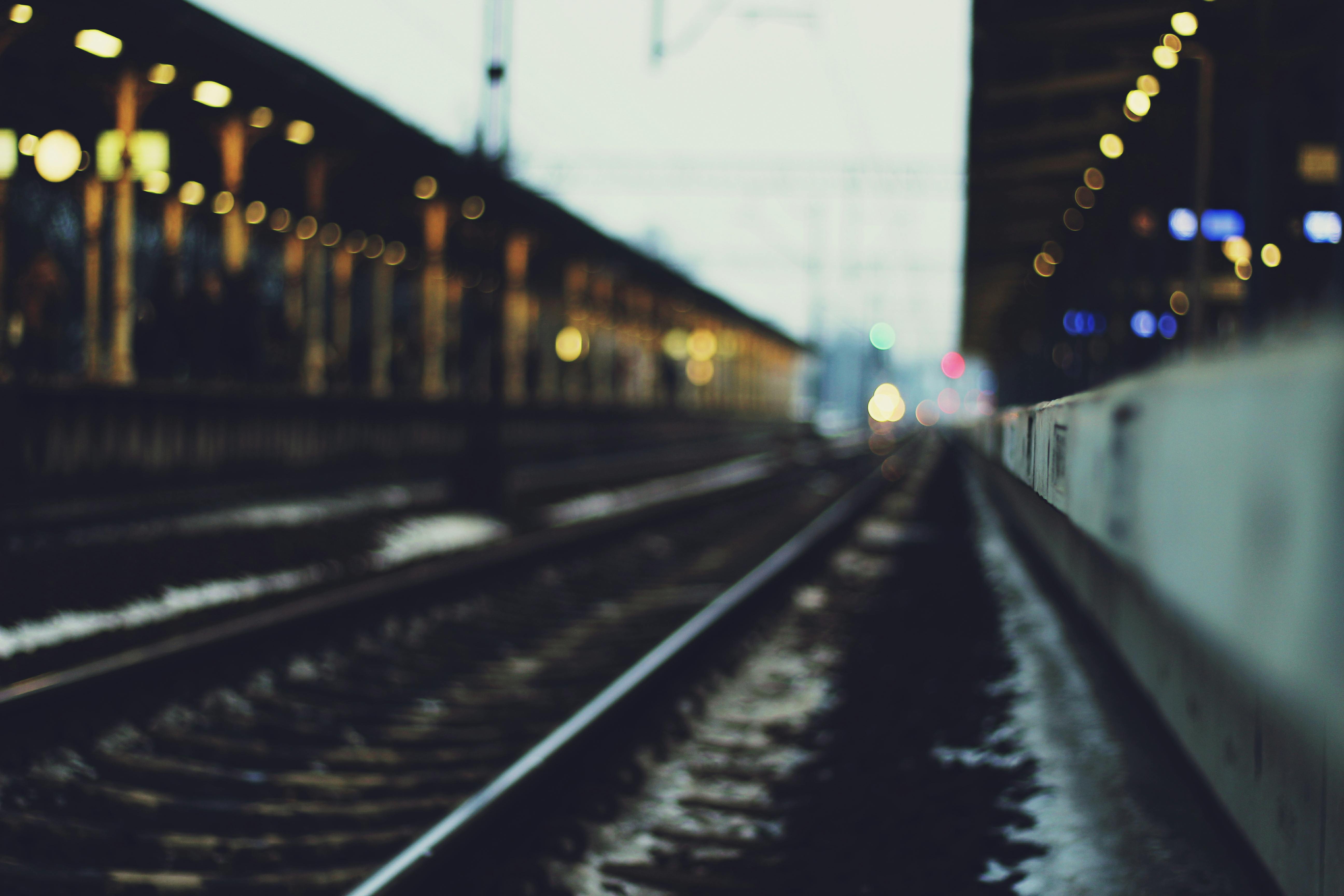Selective Focus Photography of Train Track · Free Stock Photo