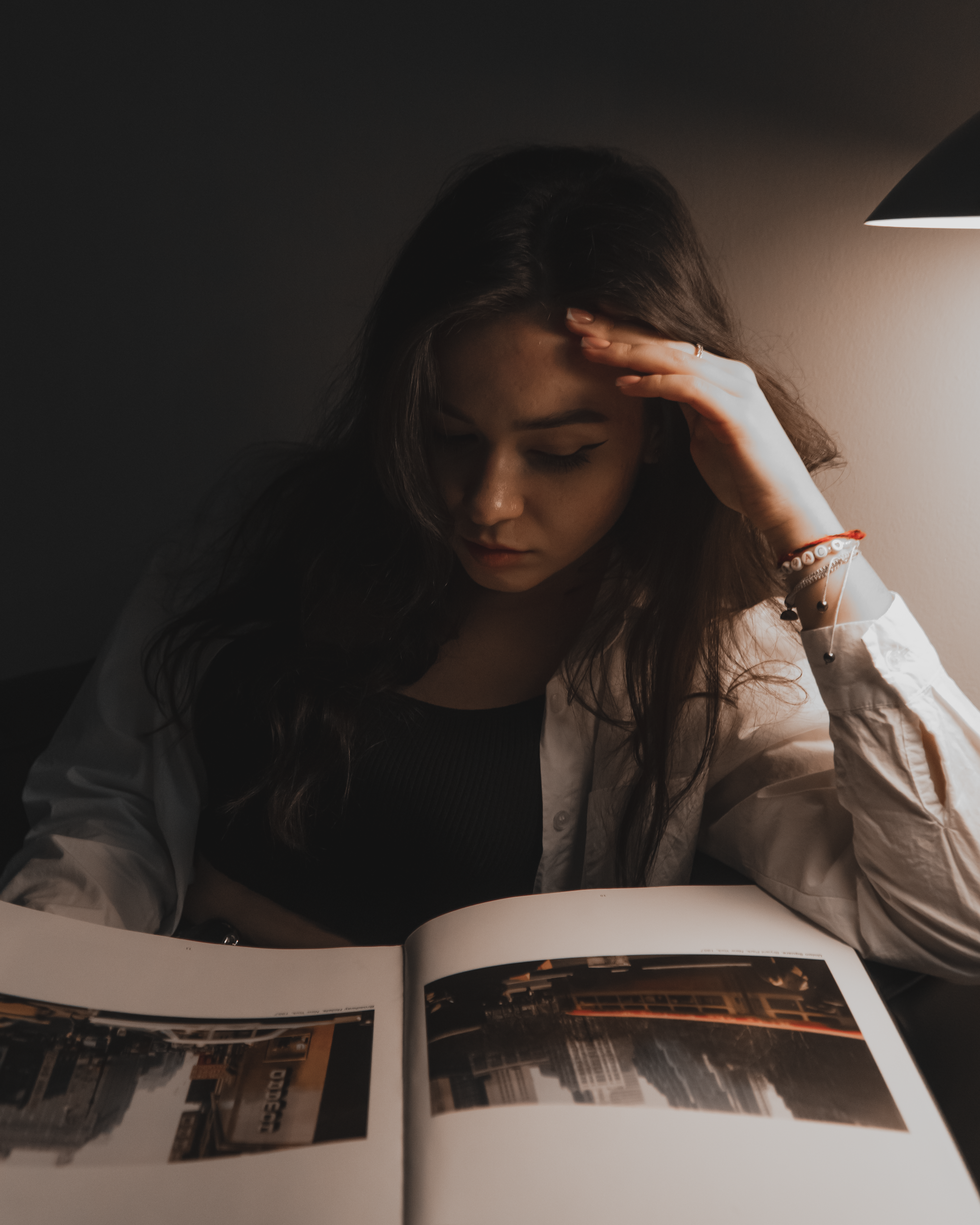 Woman Reading Magazine · Free Stock Photo