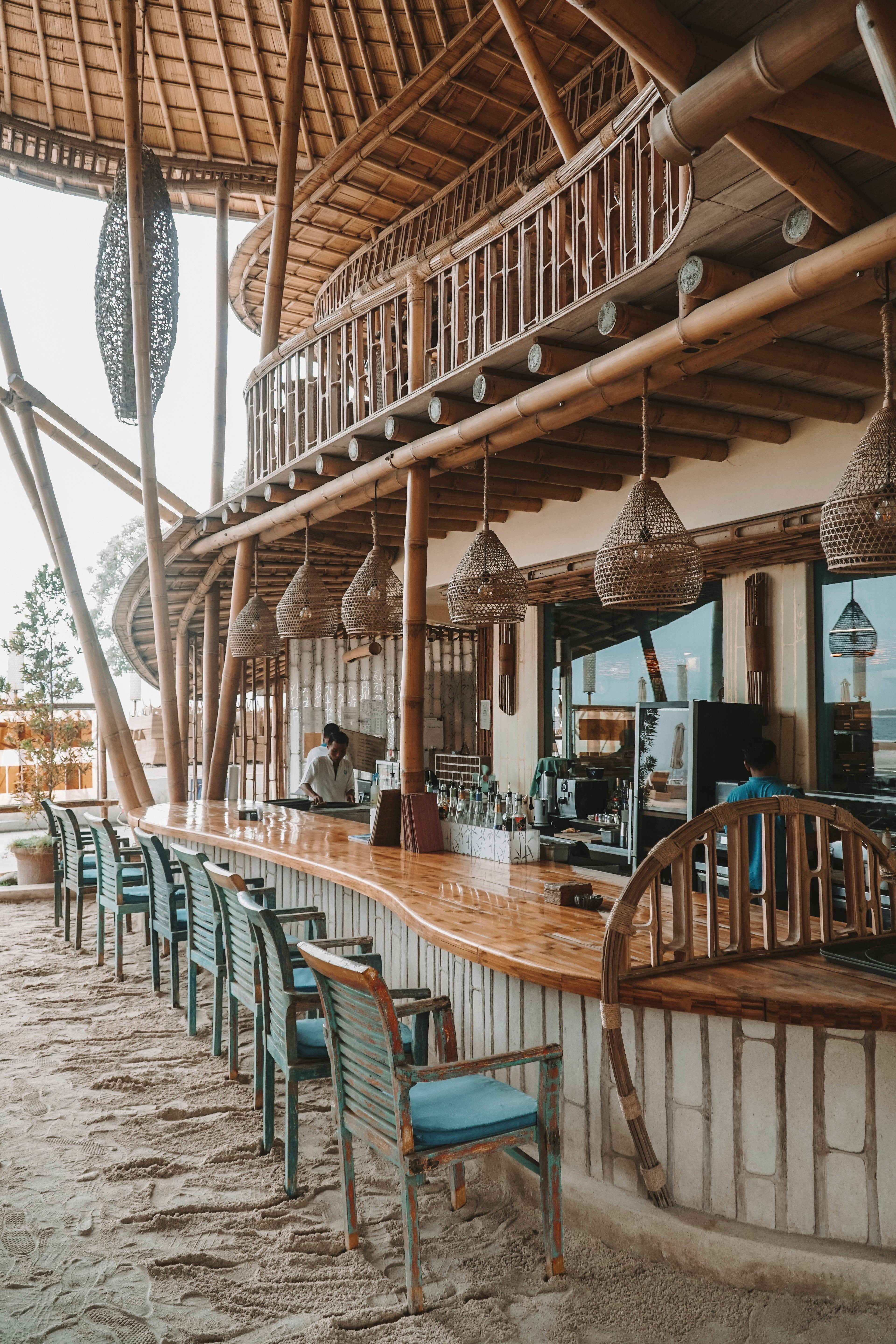 Wooden Outdoor Design of a Restaurant Bar · Free Stock Photo