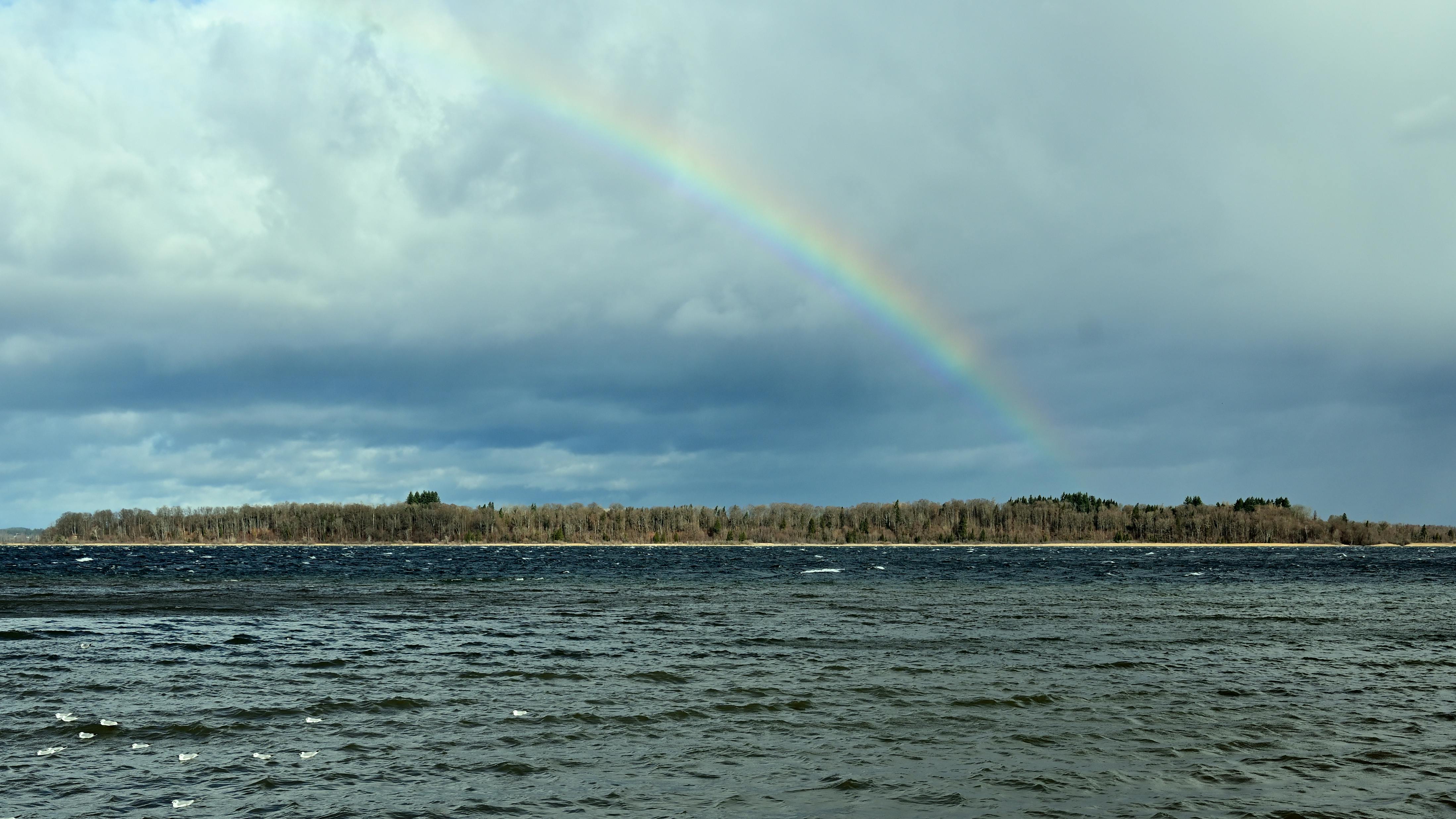 A Rainbow over the Lake · Free Stock Photo