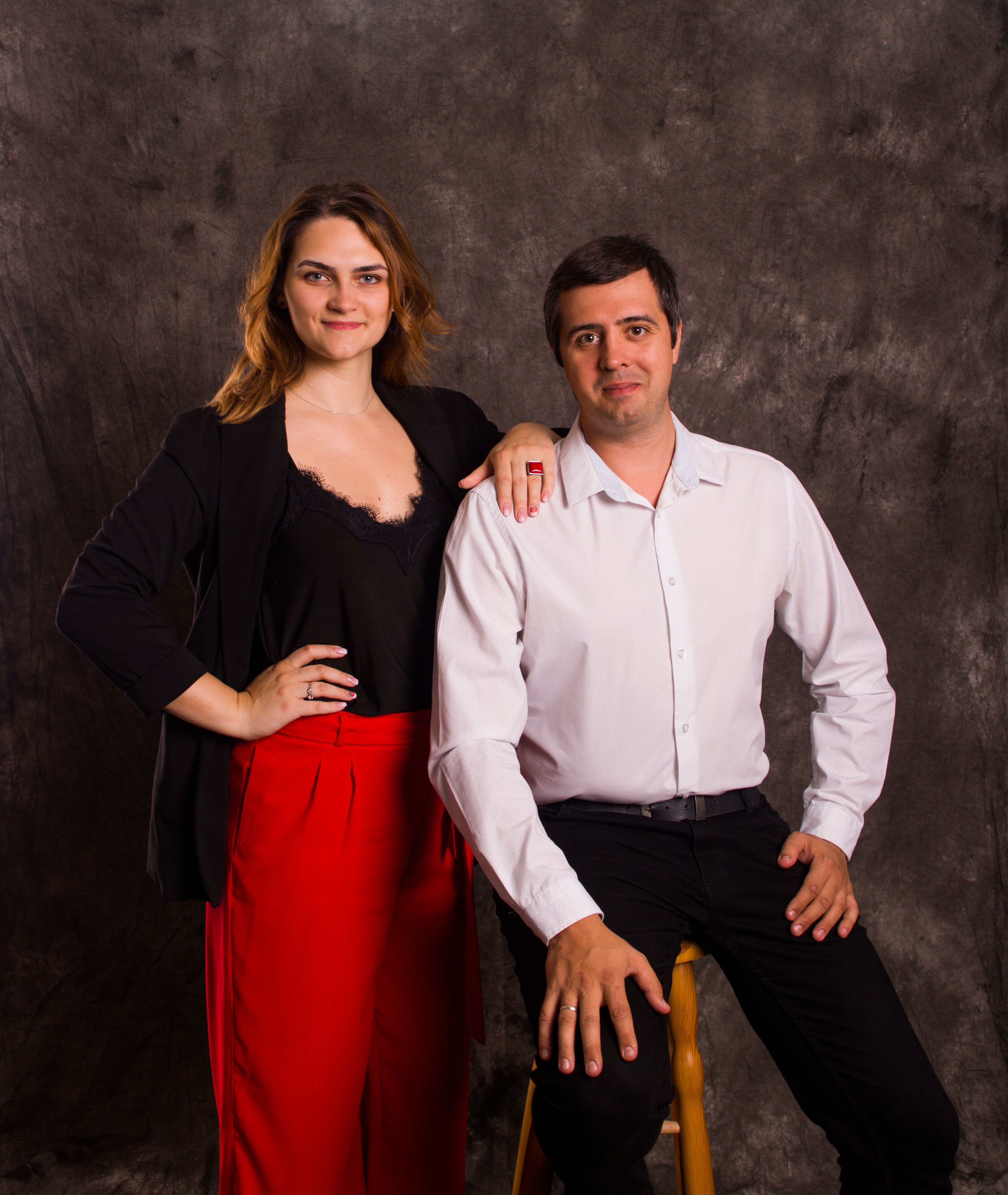 Man and Woman Posing at the Camera · Free Stock Photo
