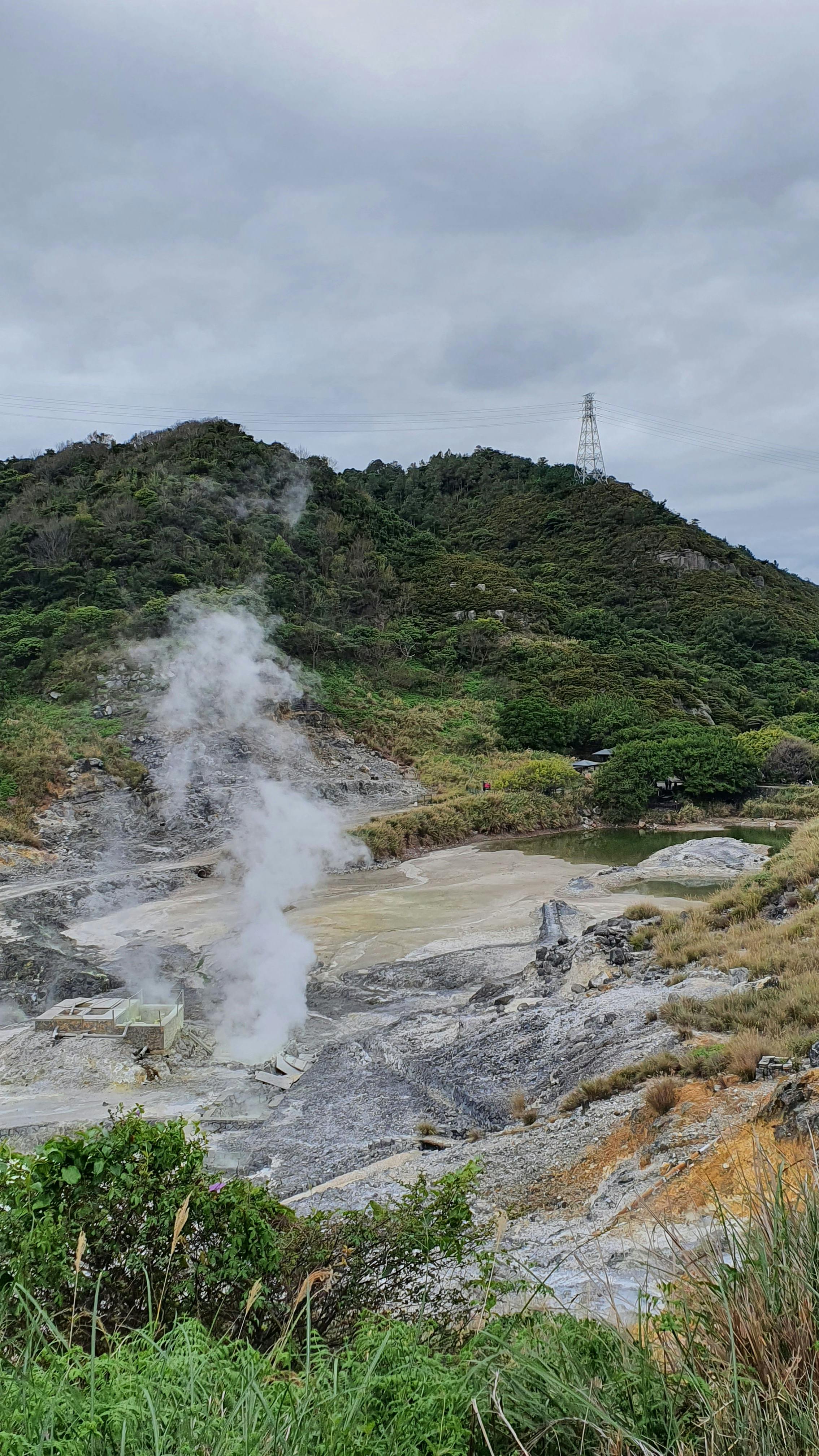 A Sulfur Spring on a Valley · Free Stock Photo