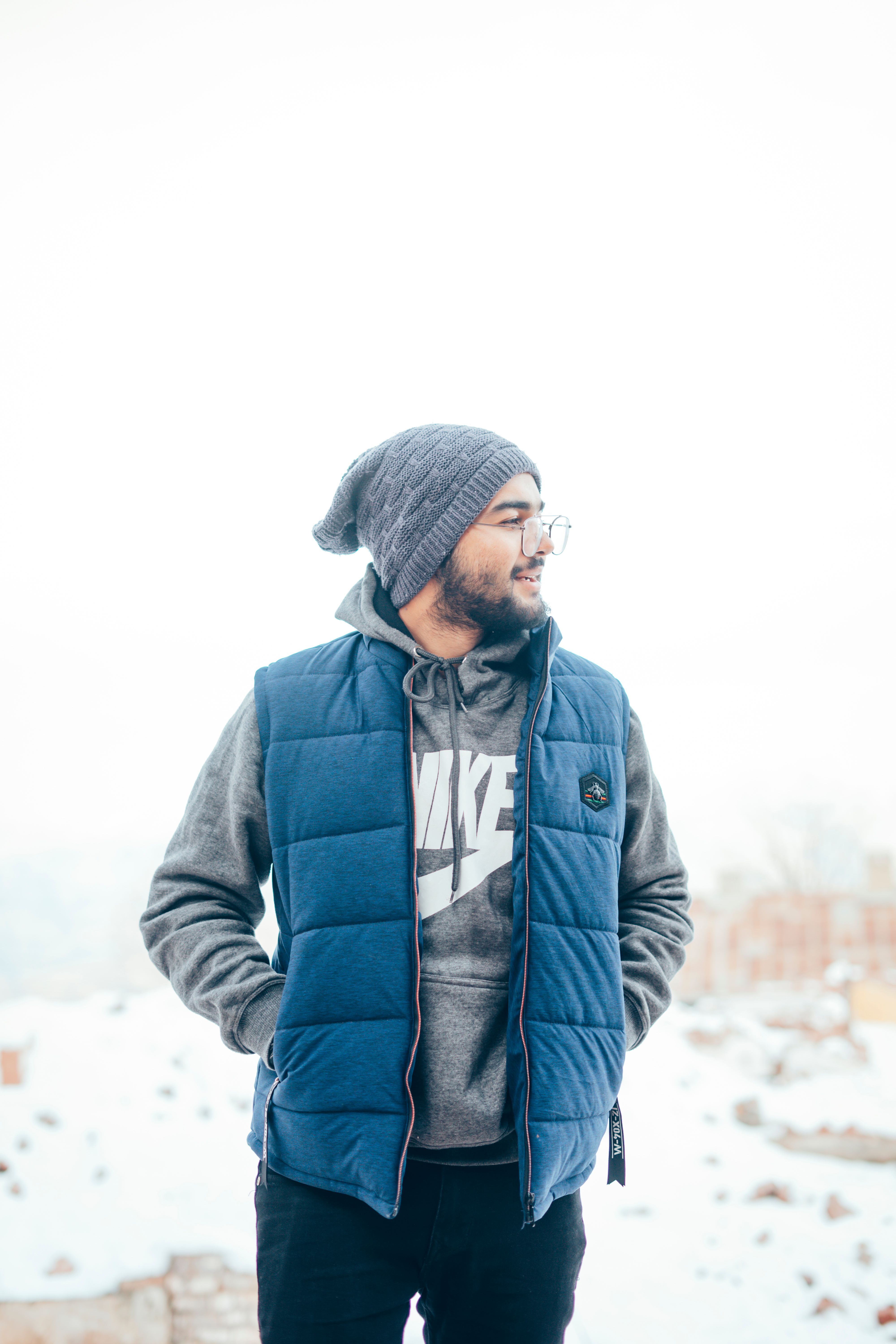 Person Enjoying Winter Snowfall in Palestine · Free Stock Photo