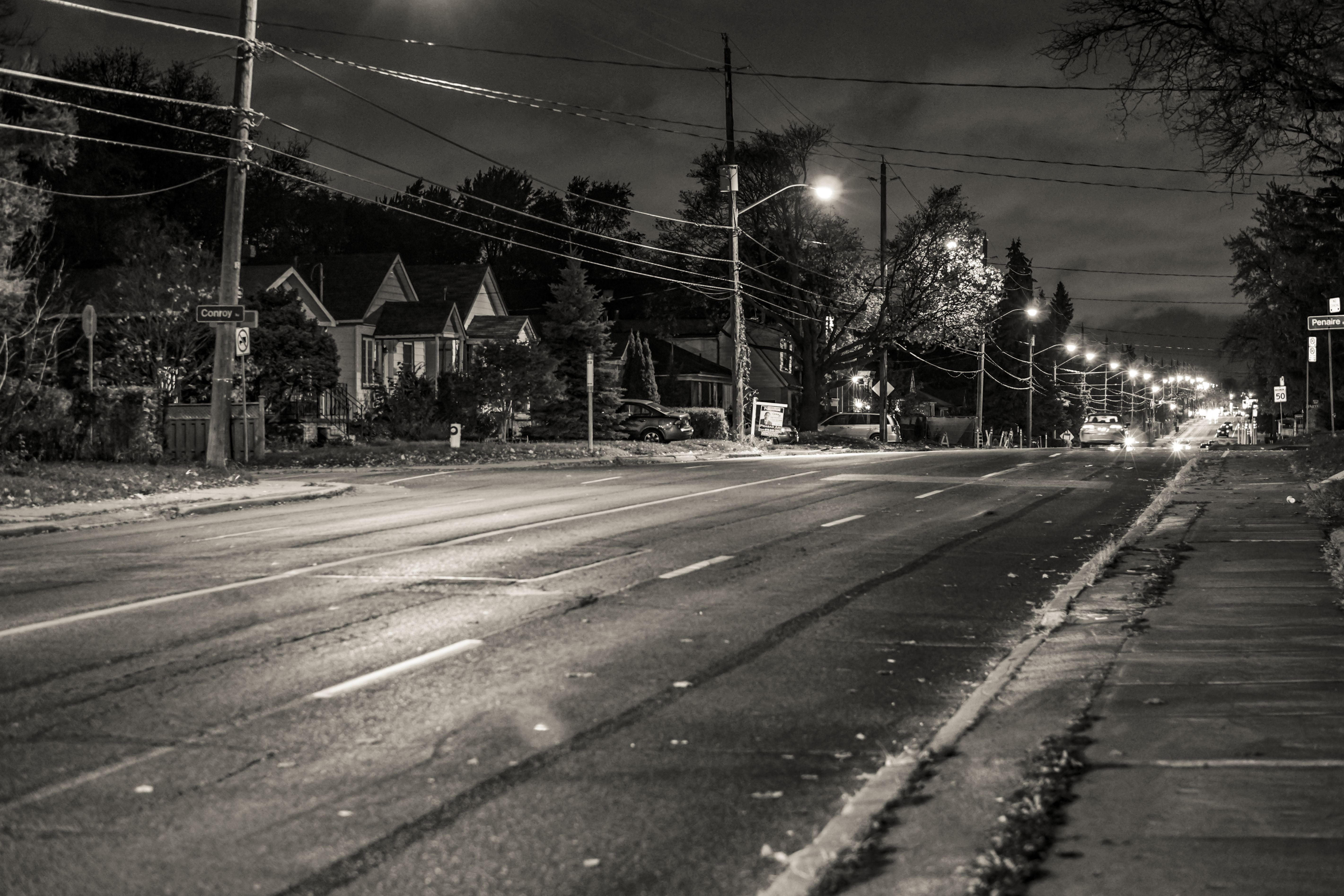 Lighted Street Lights during Night Time · Free Stock Photo