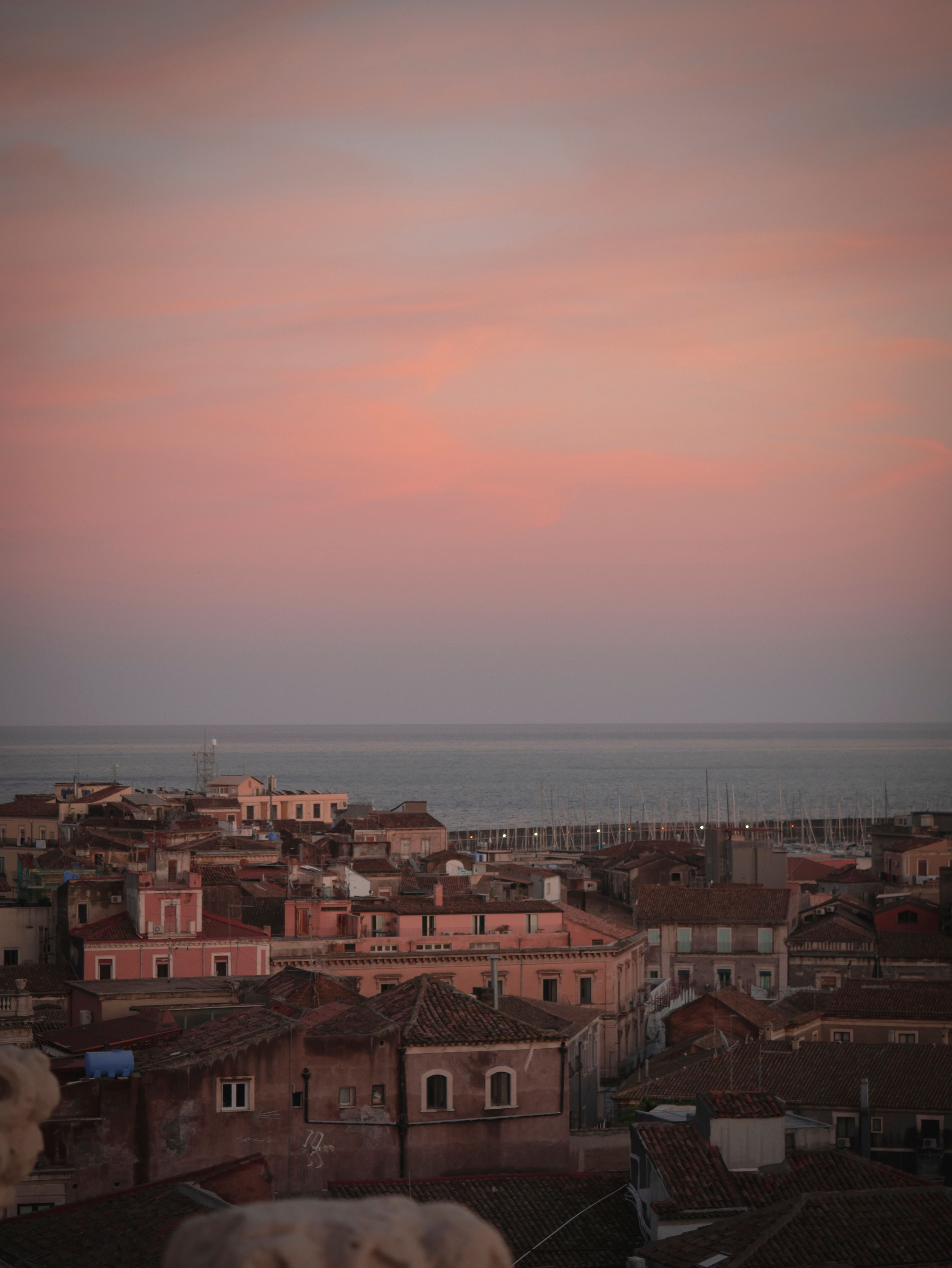 Photograph of a Town During Sunset · Free Stock Photo