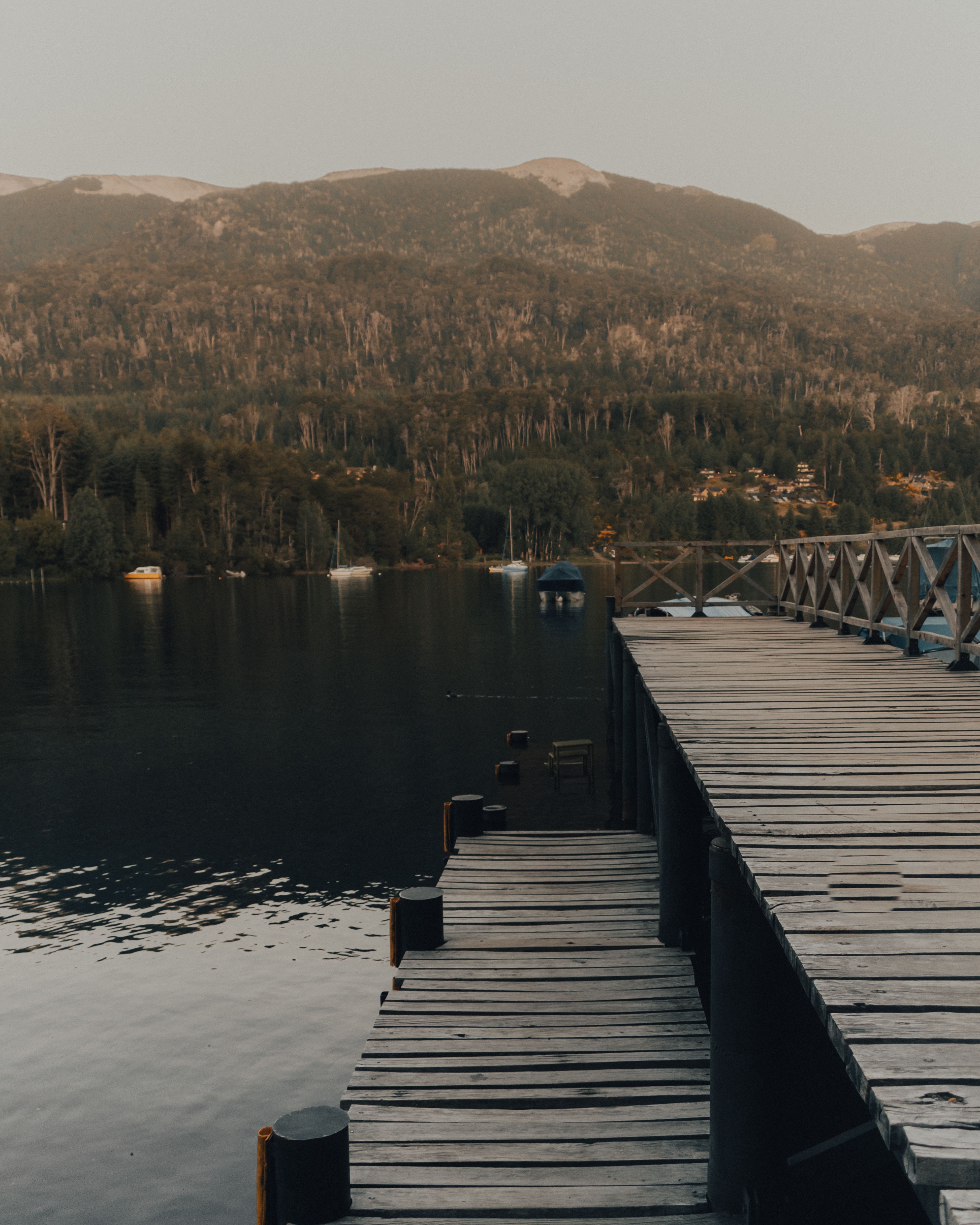 Wooden Pier in Mountain Landscape · Free Stock Photo