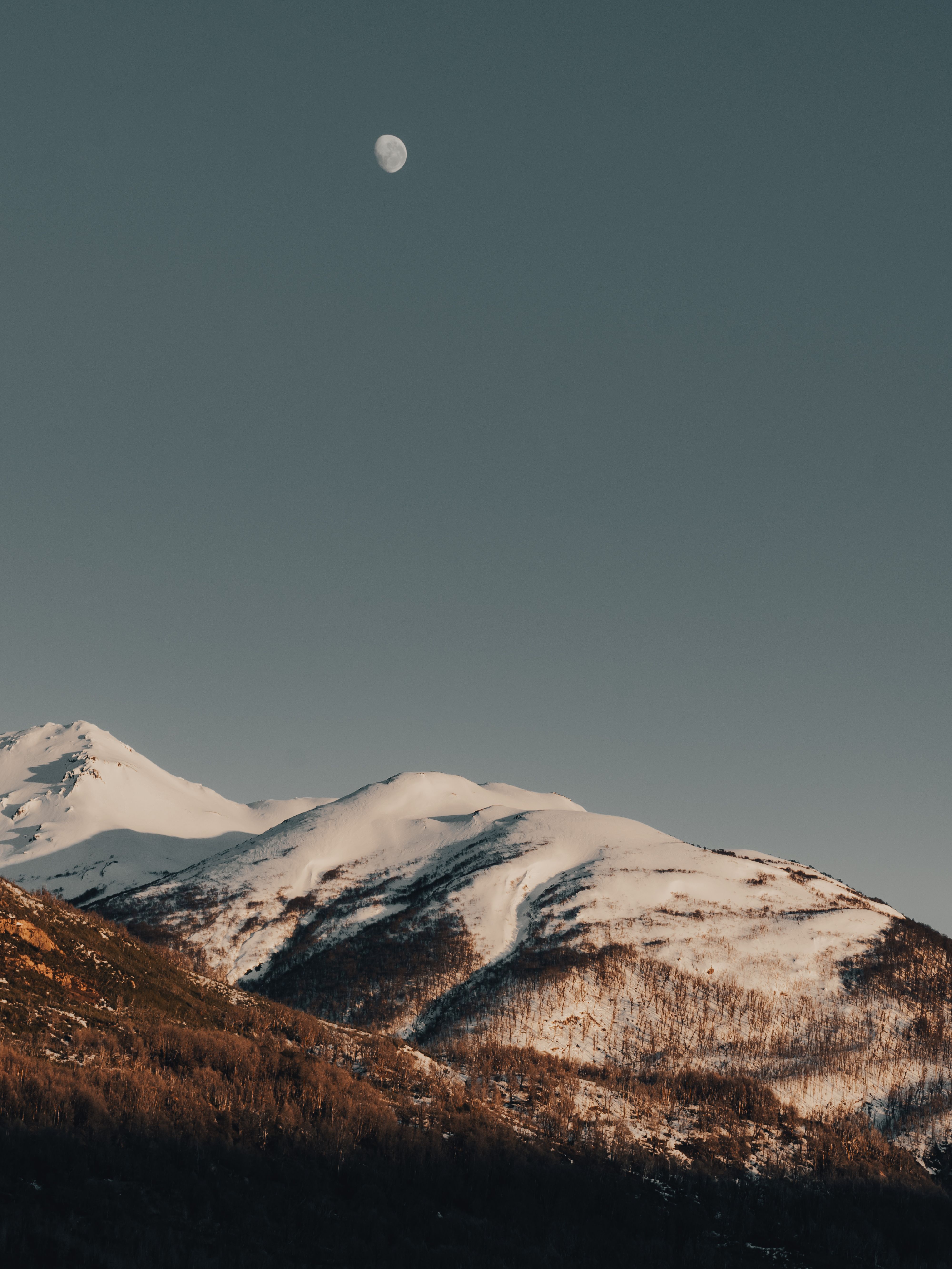 4k Wallpaper Snow Mountain Moon Photos, Download The BEST Free 4k ...