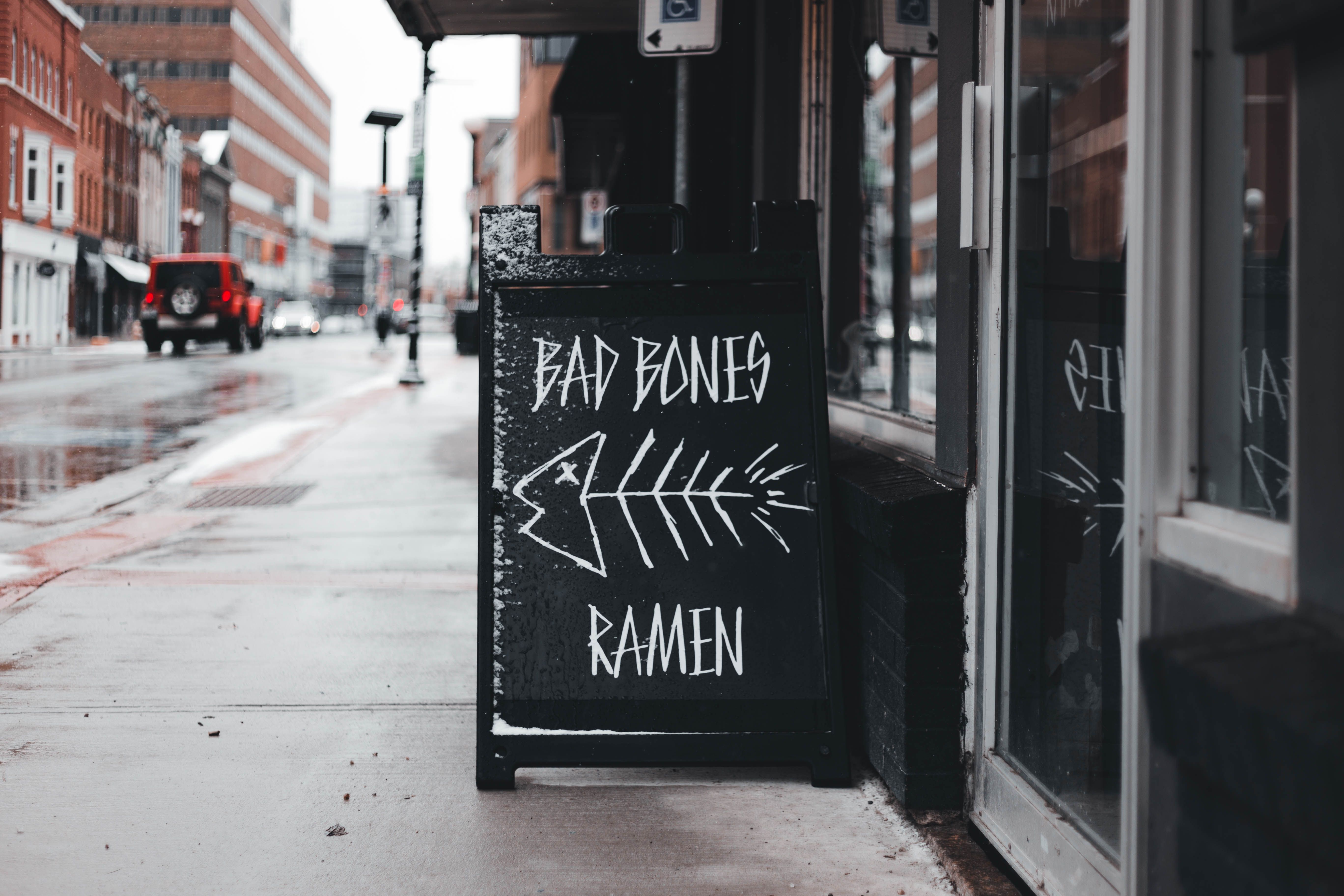 Photo of a Ramen Restaurant Signage · Free Stock Photo