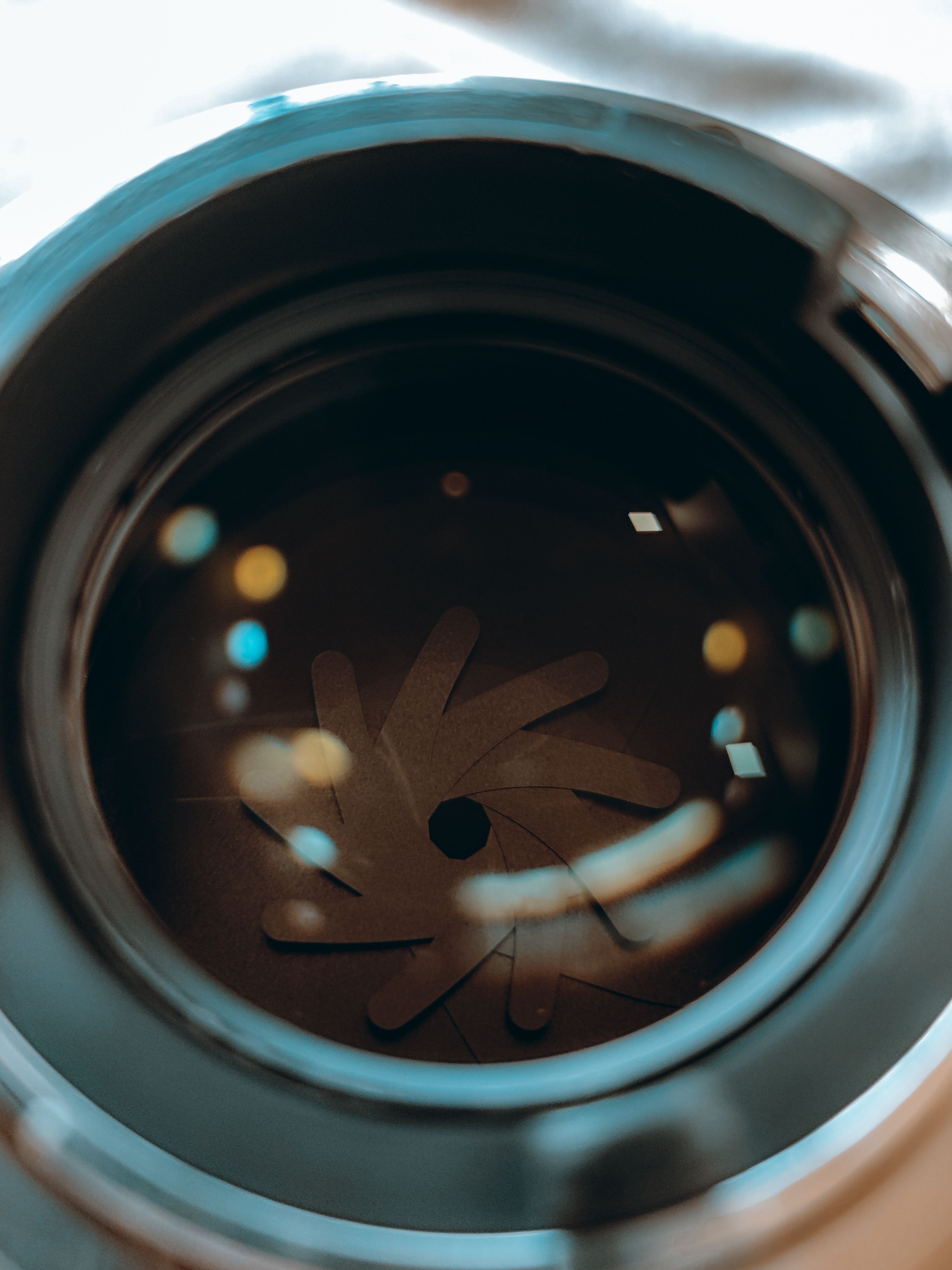 Droplet of Water on Photo Camera Lens · Free Stock Photo