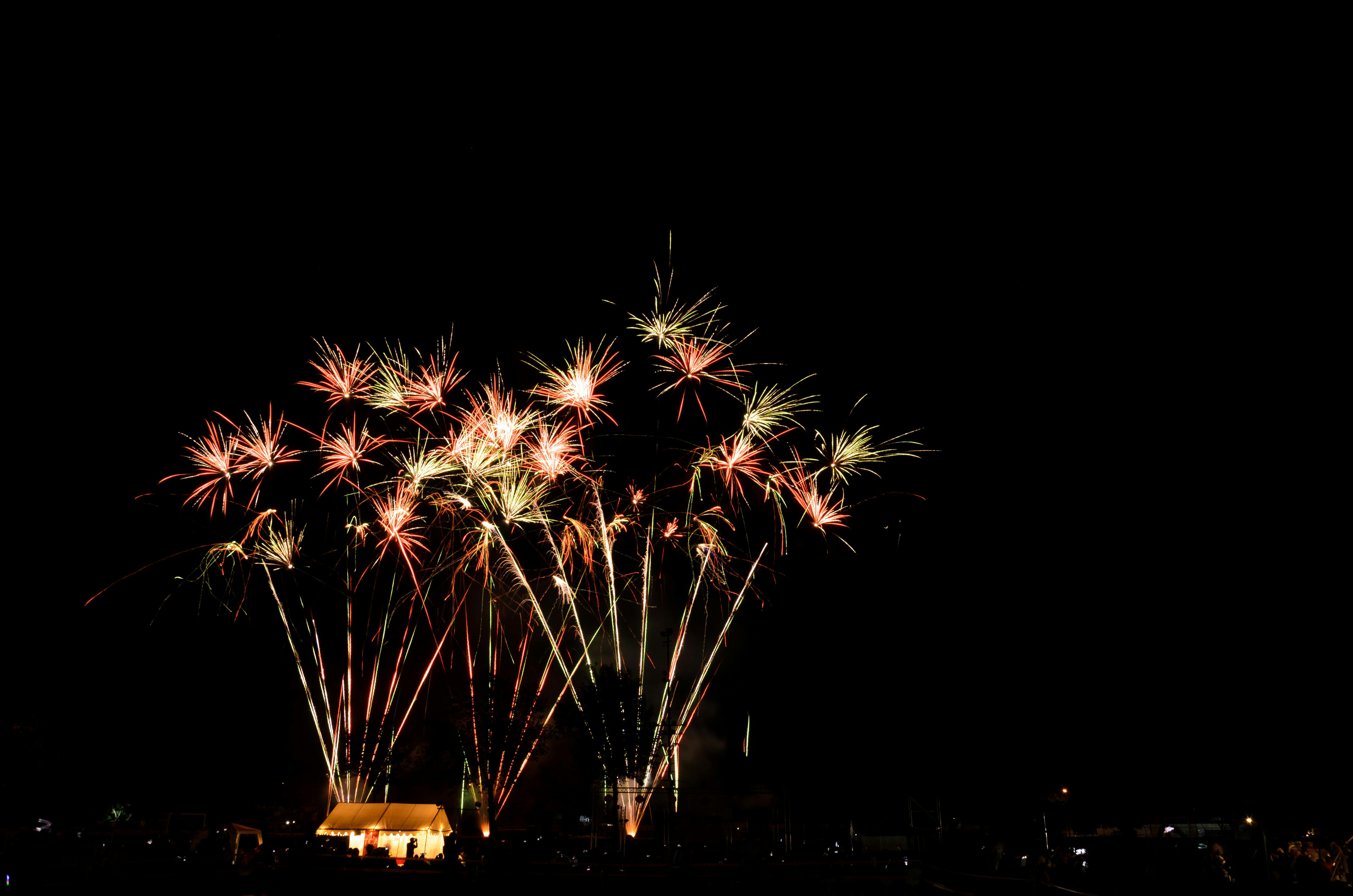 Fireworks Display at Night Time · Free Stock Photo