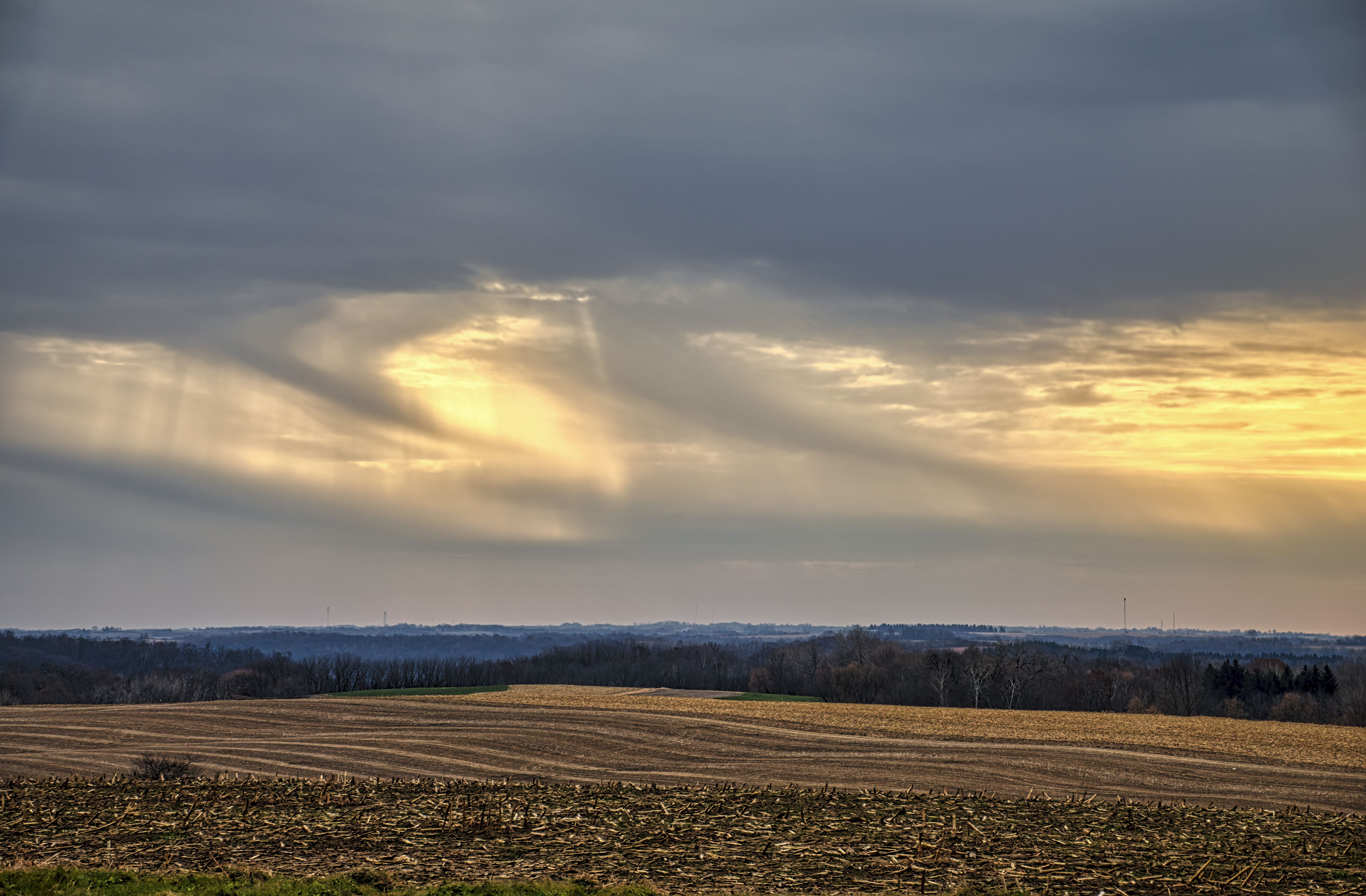 A Rainbow Above a Field · Free Stock Photo