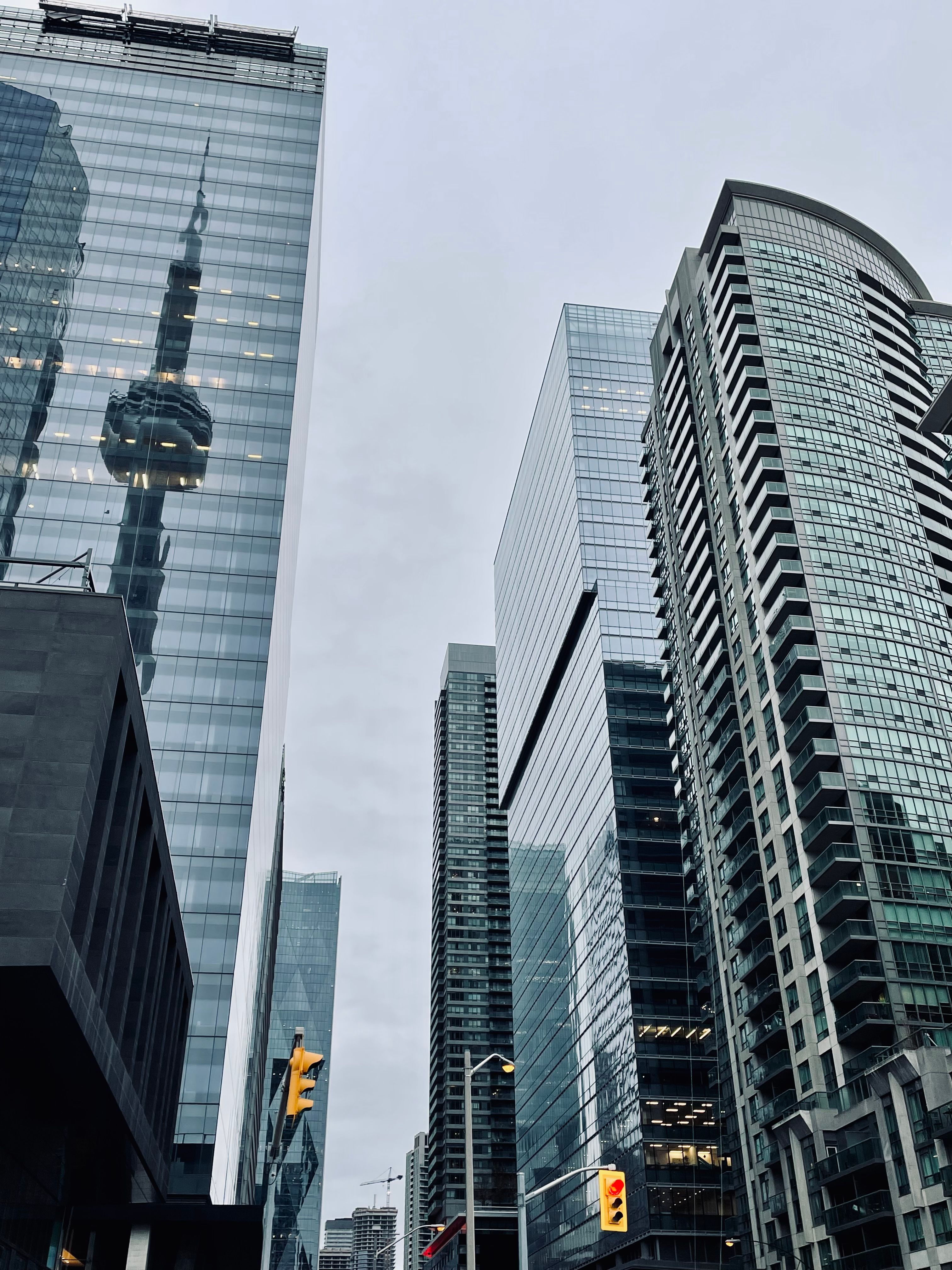 A Low Angle Shot of a Buildings in the City · Free Stock Photo