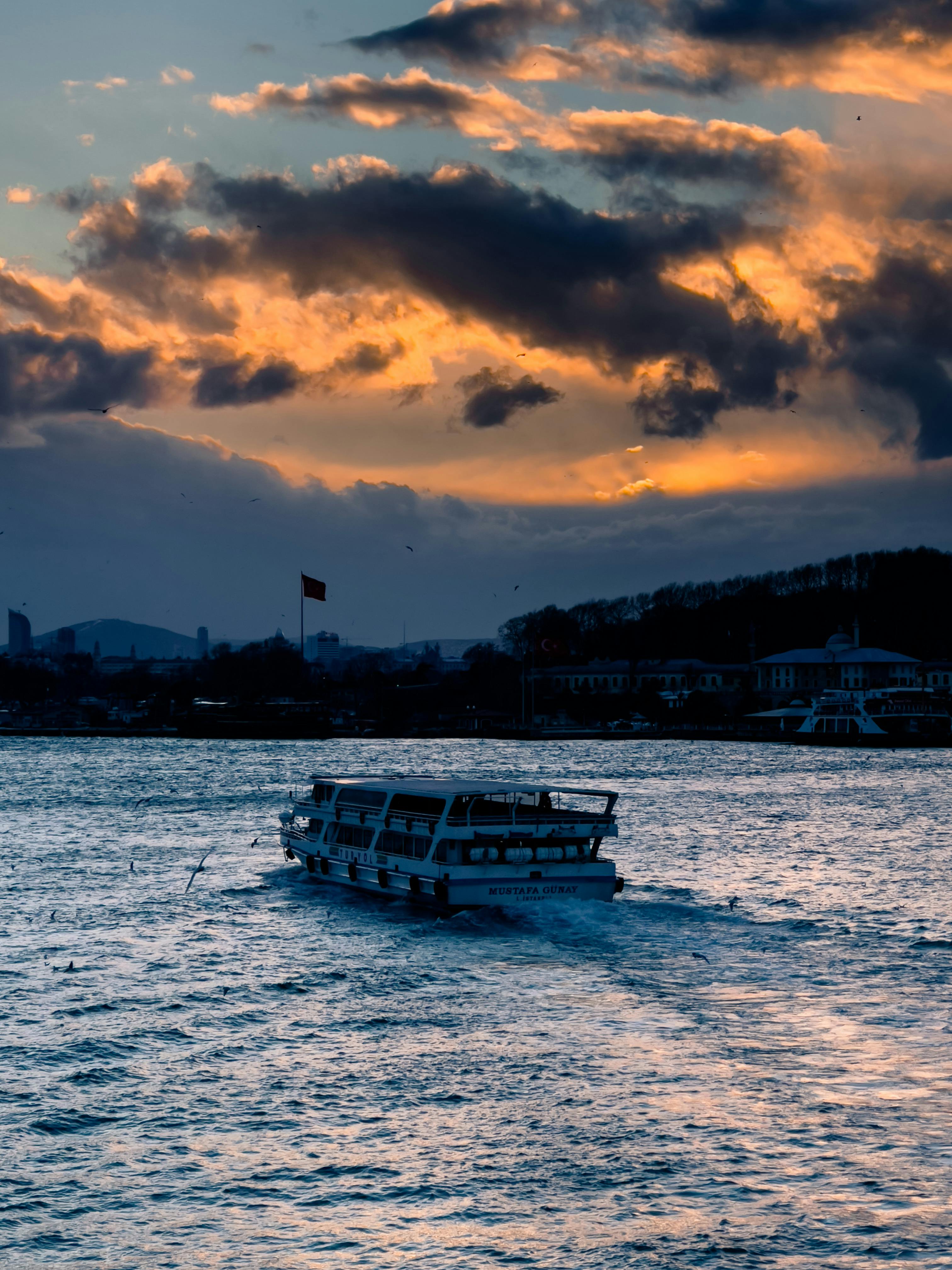 Ferry Boat Cruising on the River · Free Stock Photo