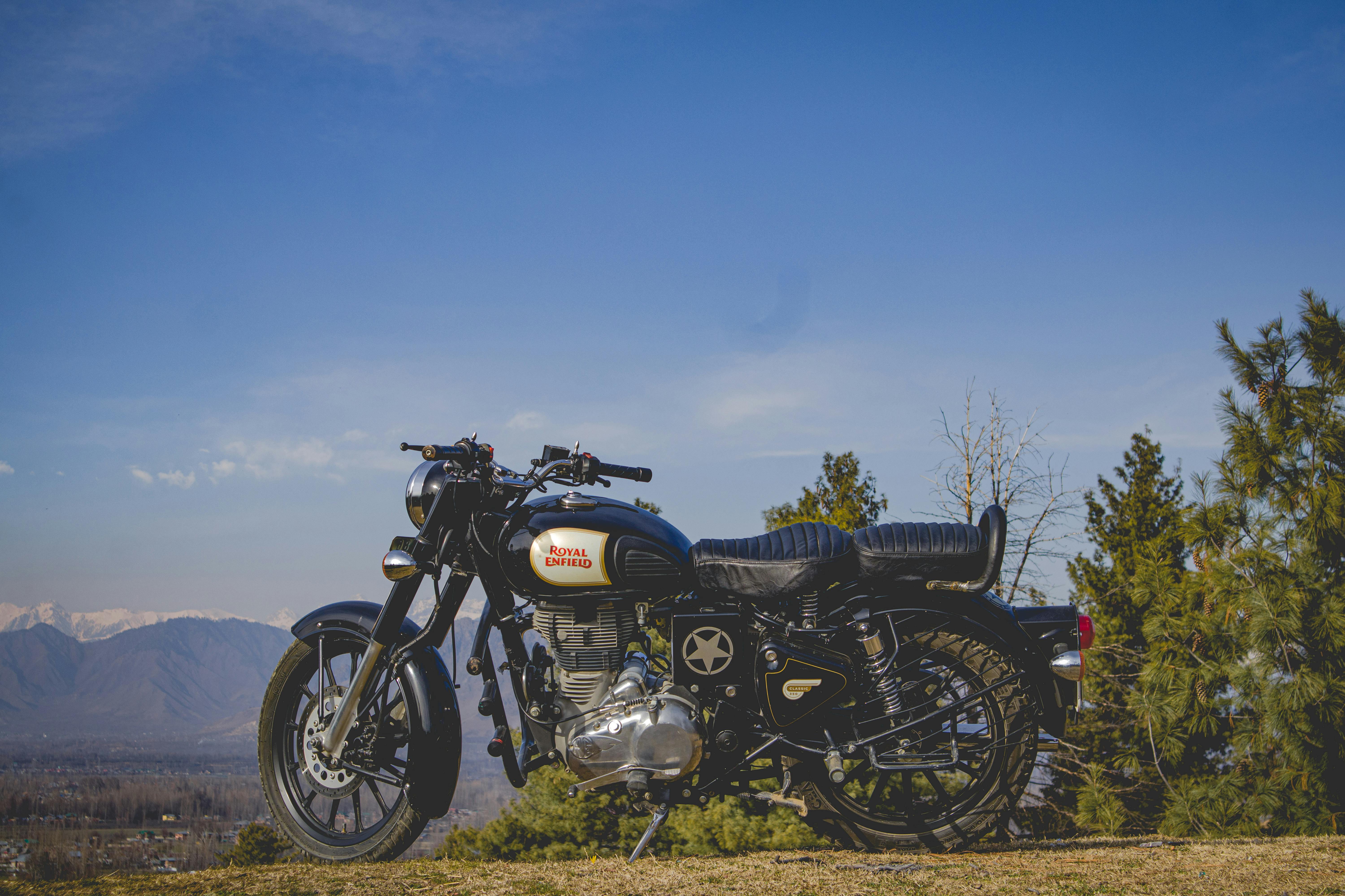 Motorcycle on Mountain Landscape · Free Stock Photo