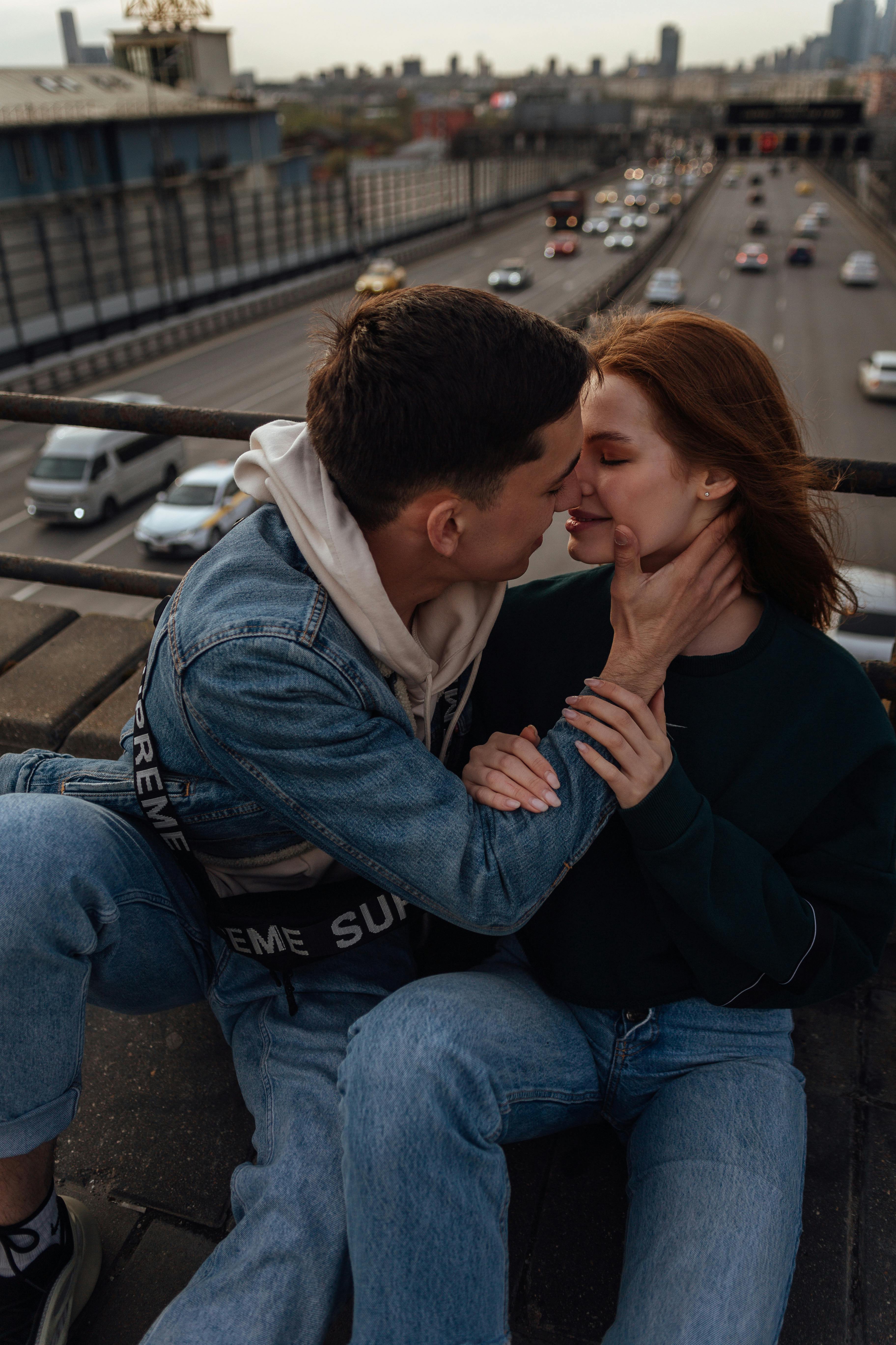 A Couple Kissing Each Other · Free Stock Photo