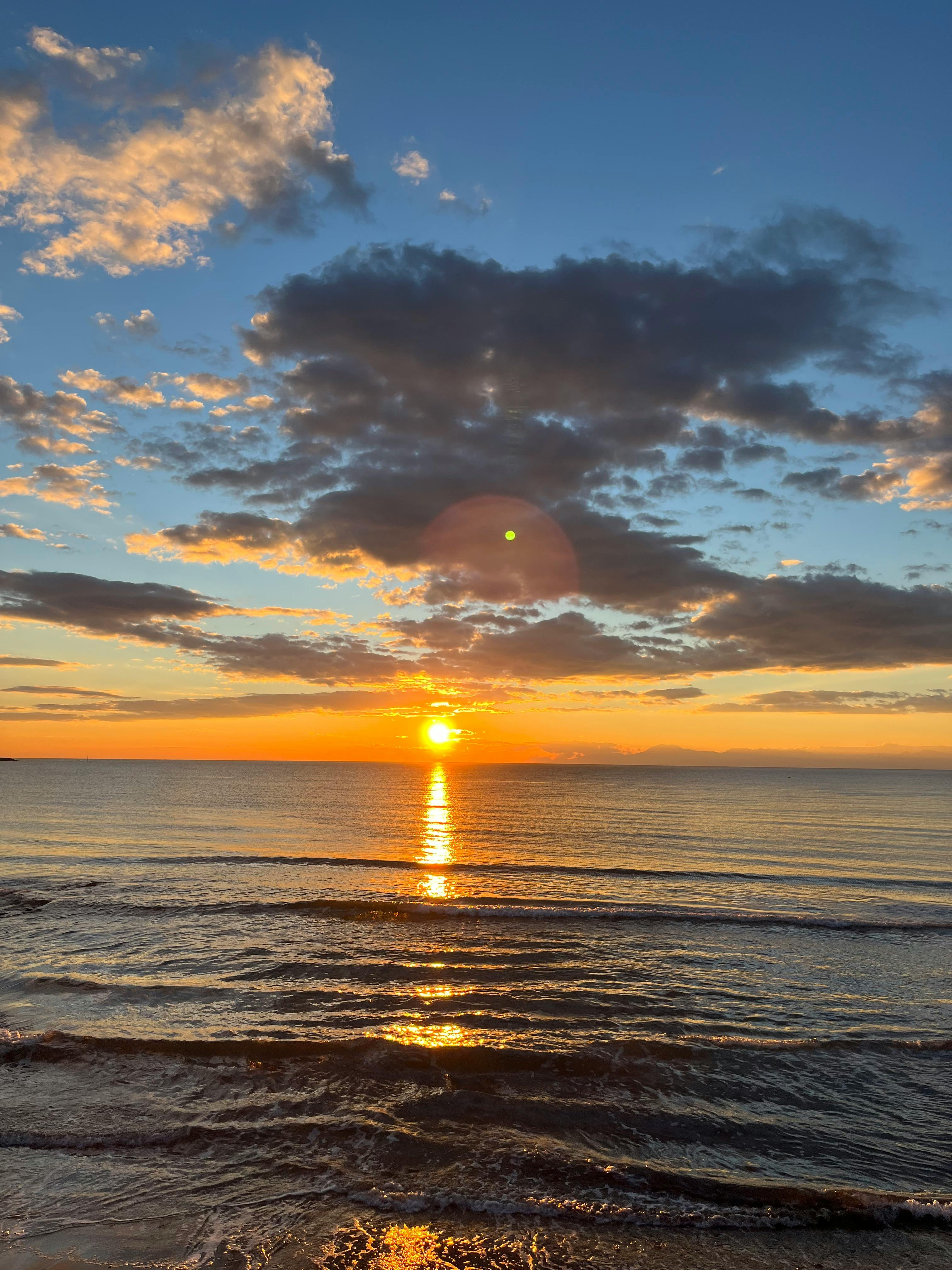 Scenic View of the Sunset in the Sea · Free Stock Photo