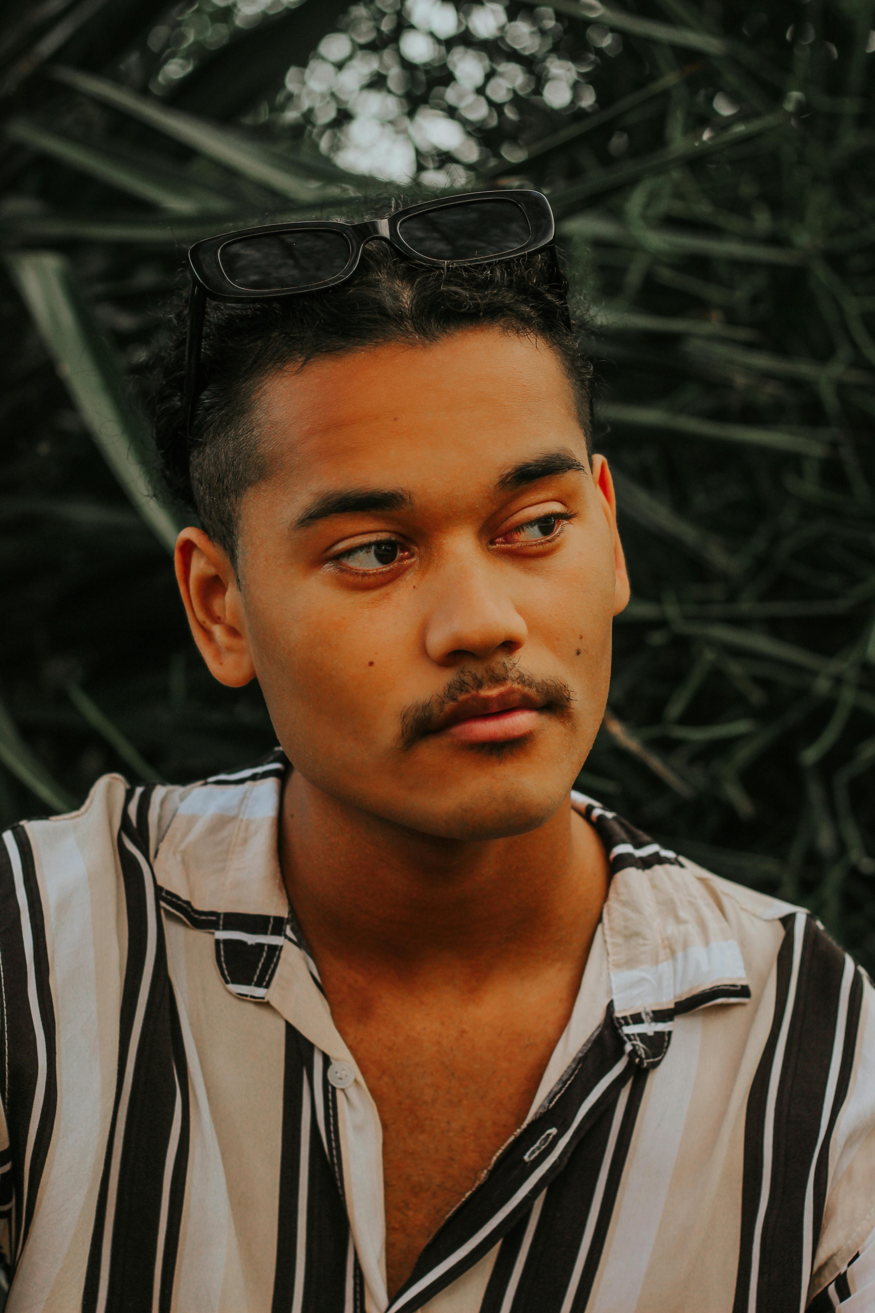 Portrait of Man with Small Mustache · Free Stock Photo