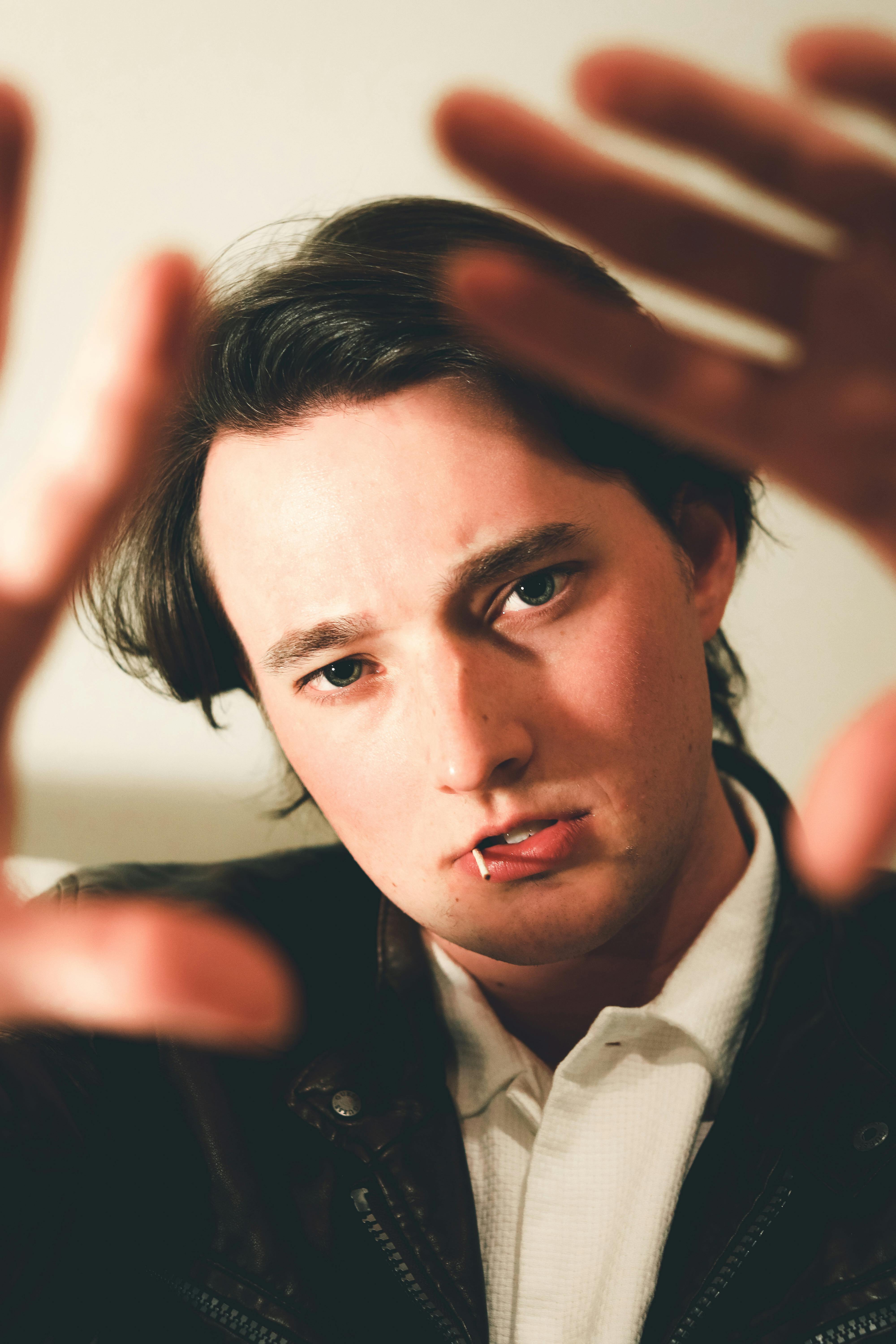 Close-Up Shot of a Man Crying · Free Stock Photo