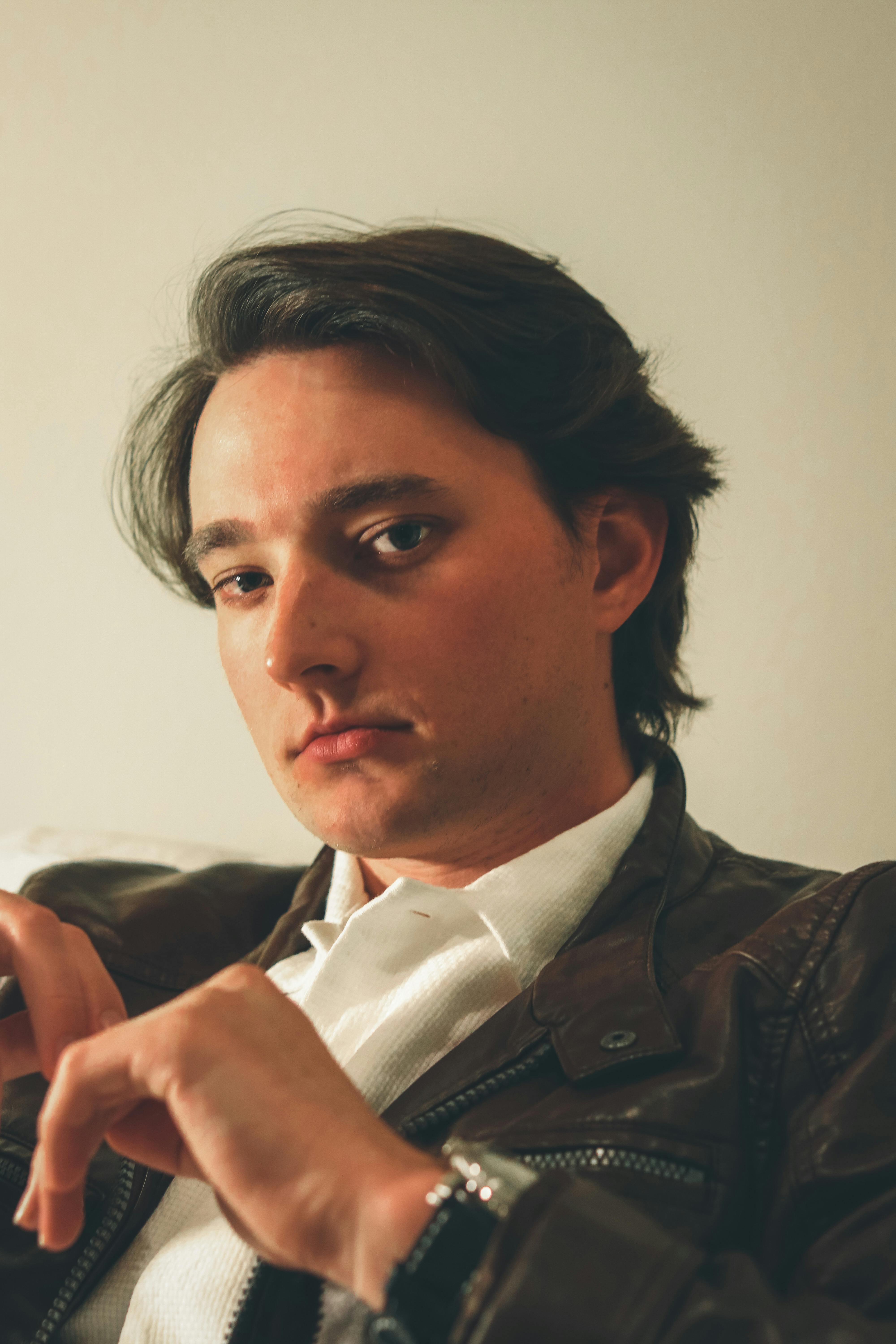 Close-Up Shot of a Man Crying · Free Stock Photo