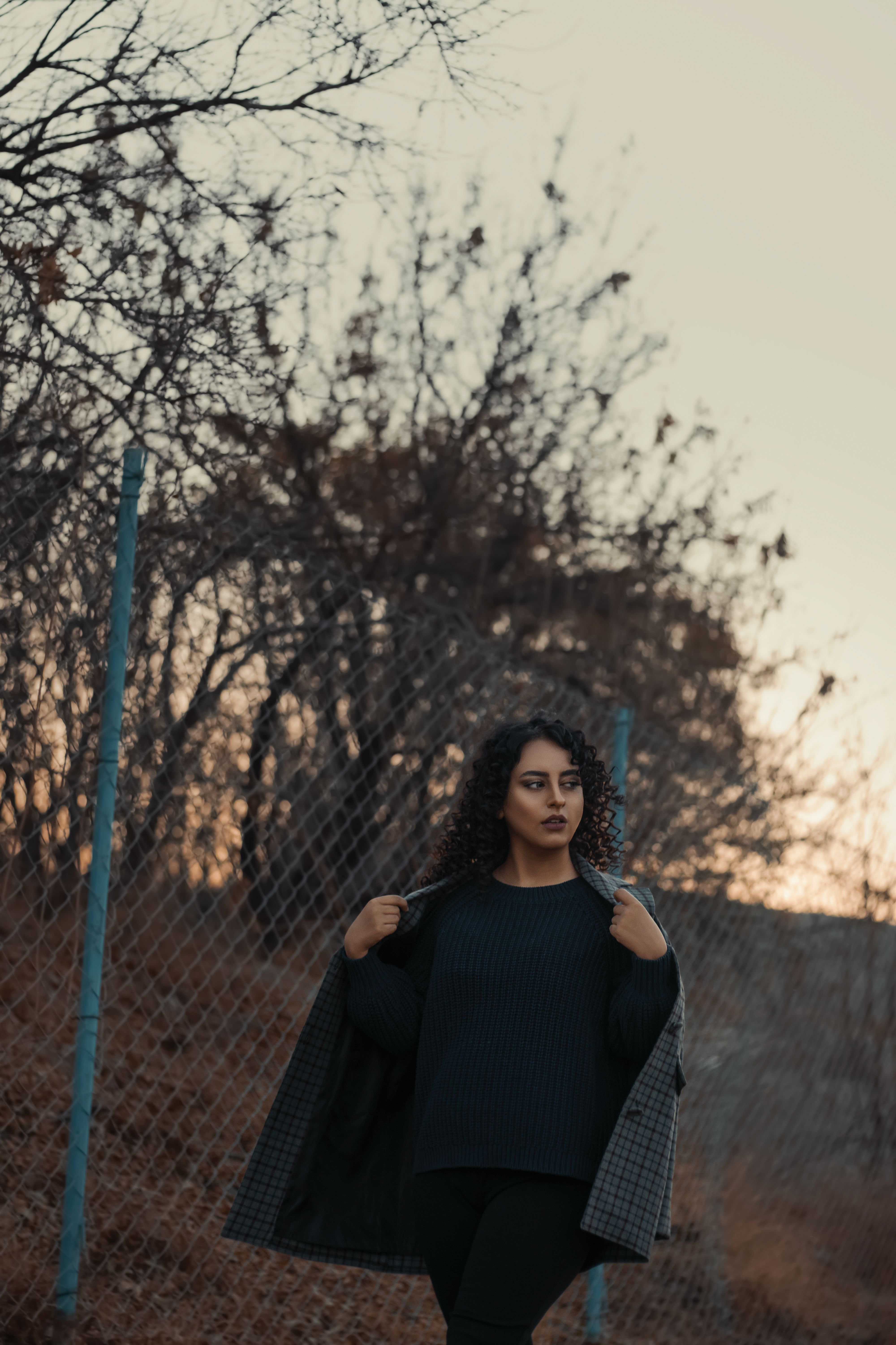 Beautiful Woman Wearing Black Clothes · Free Stock Photo