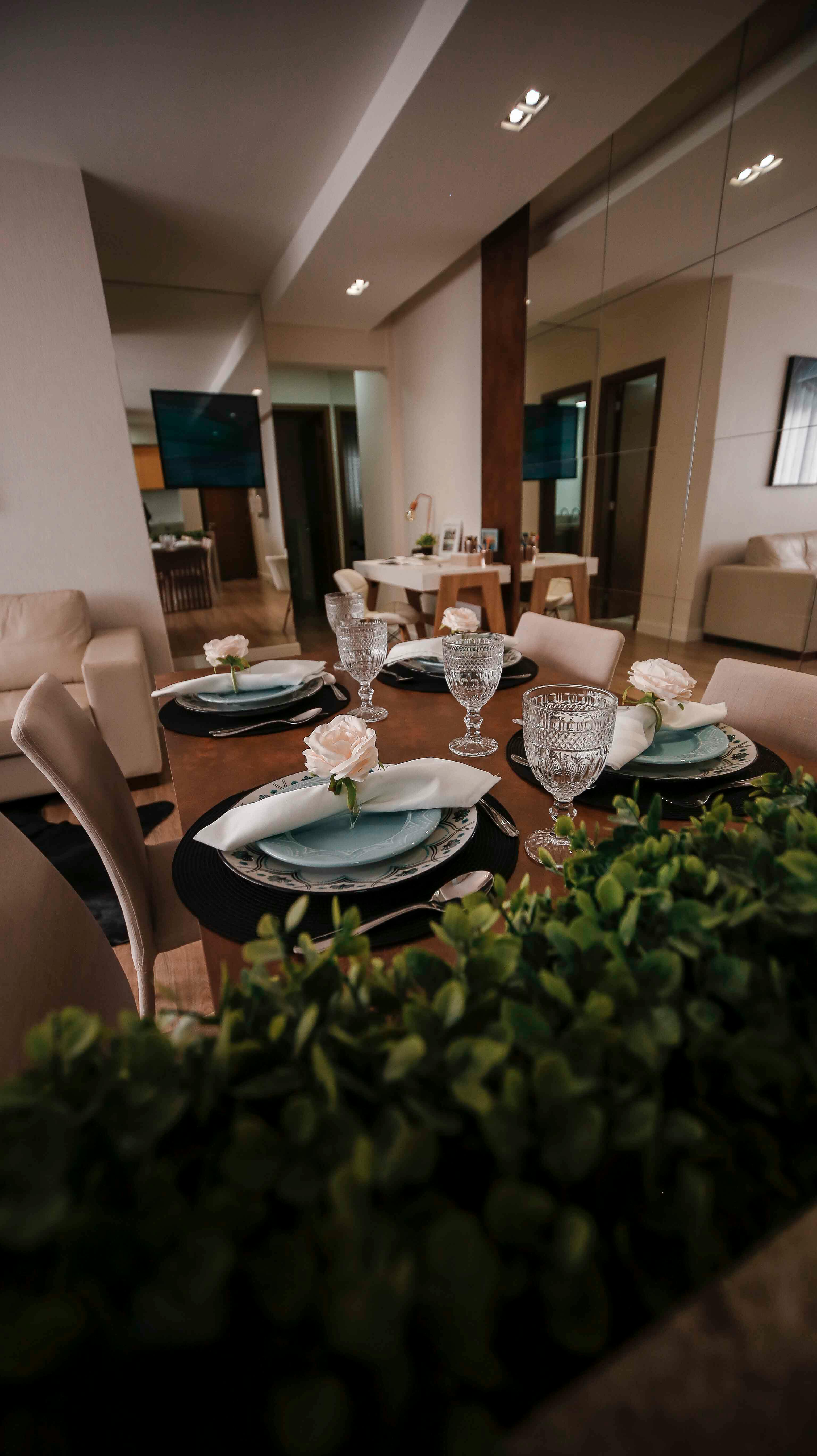 A Fancy Table Setting on Wooden Table · Free Stock Photo