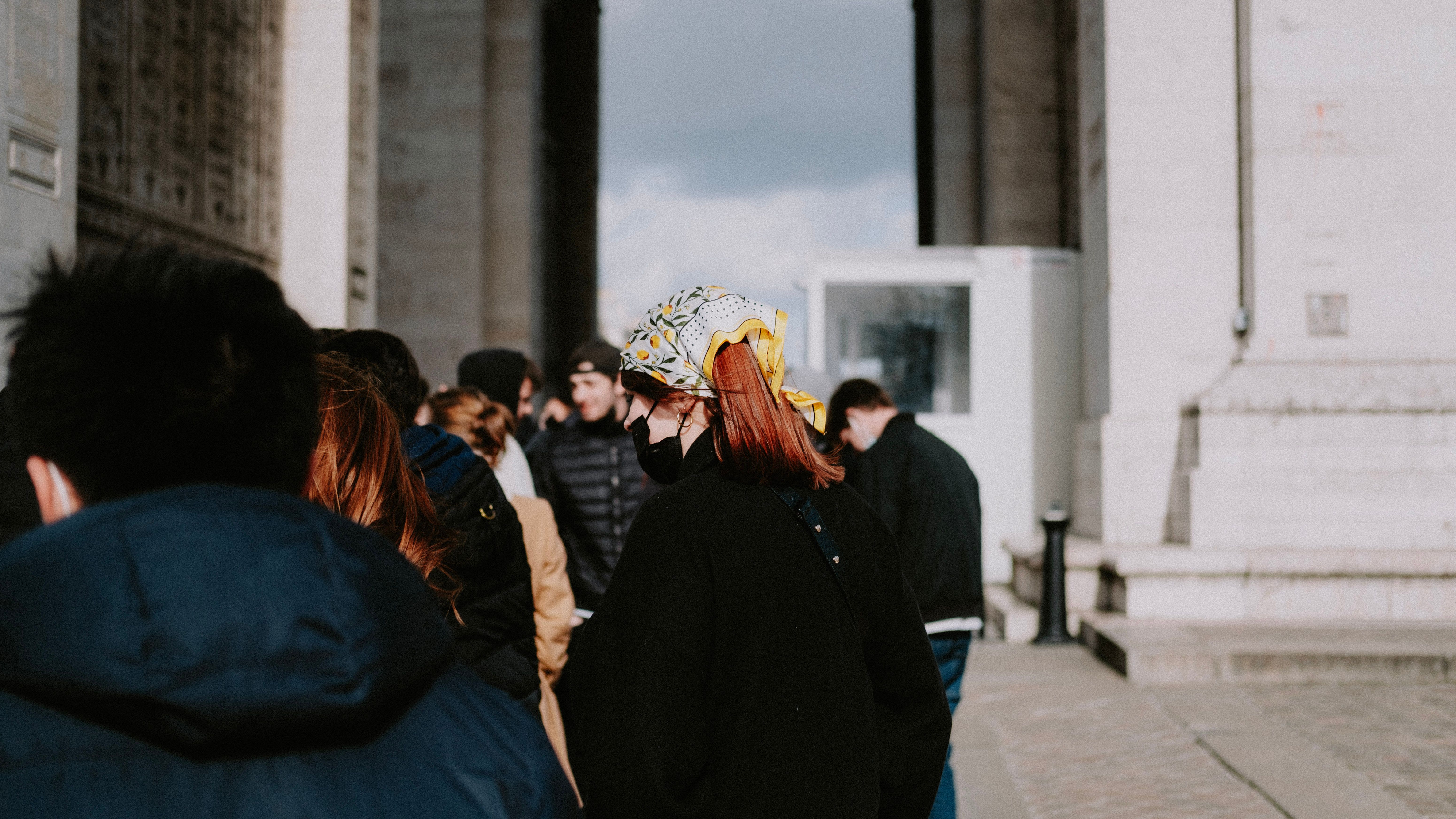 People Outside a Building · Free Stock Photo