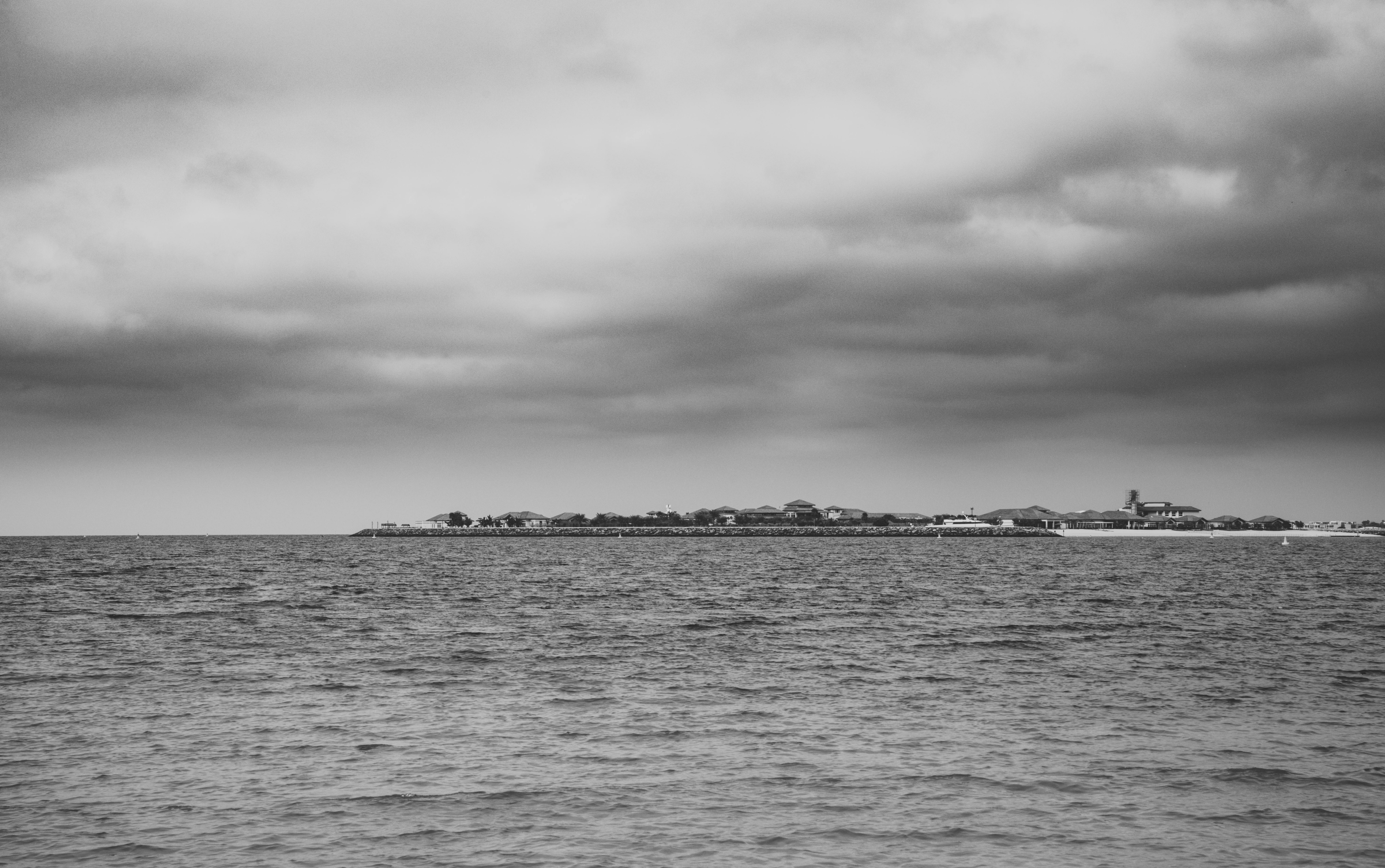 Grayscale Photo of Waves on the Ocean · Free Stock Photo