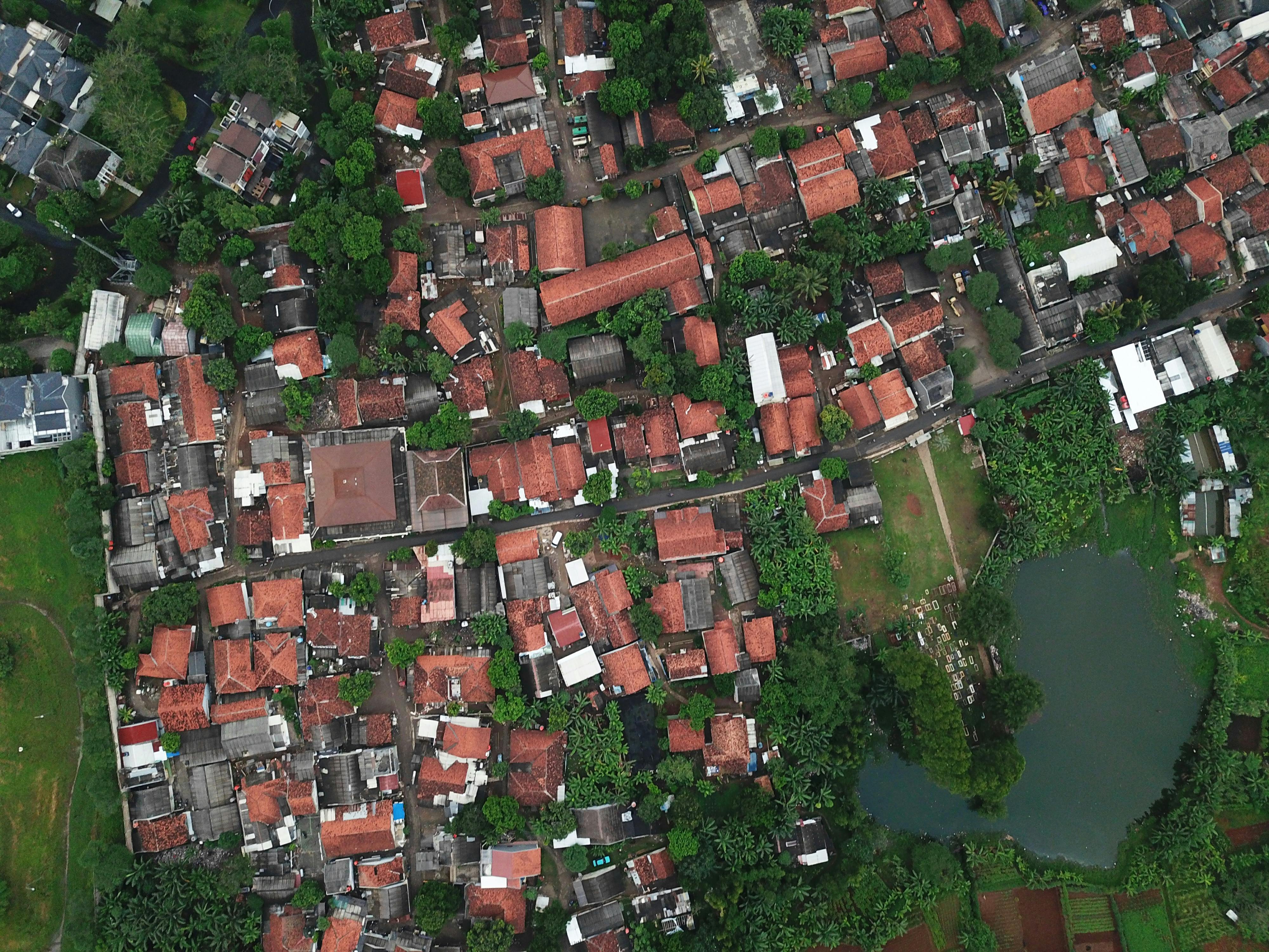 Aerial Shot Of Houses · Free Stock Photo