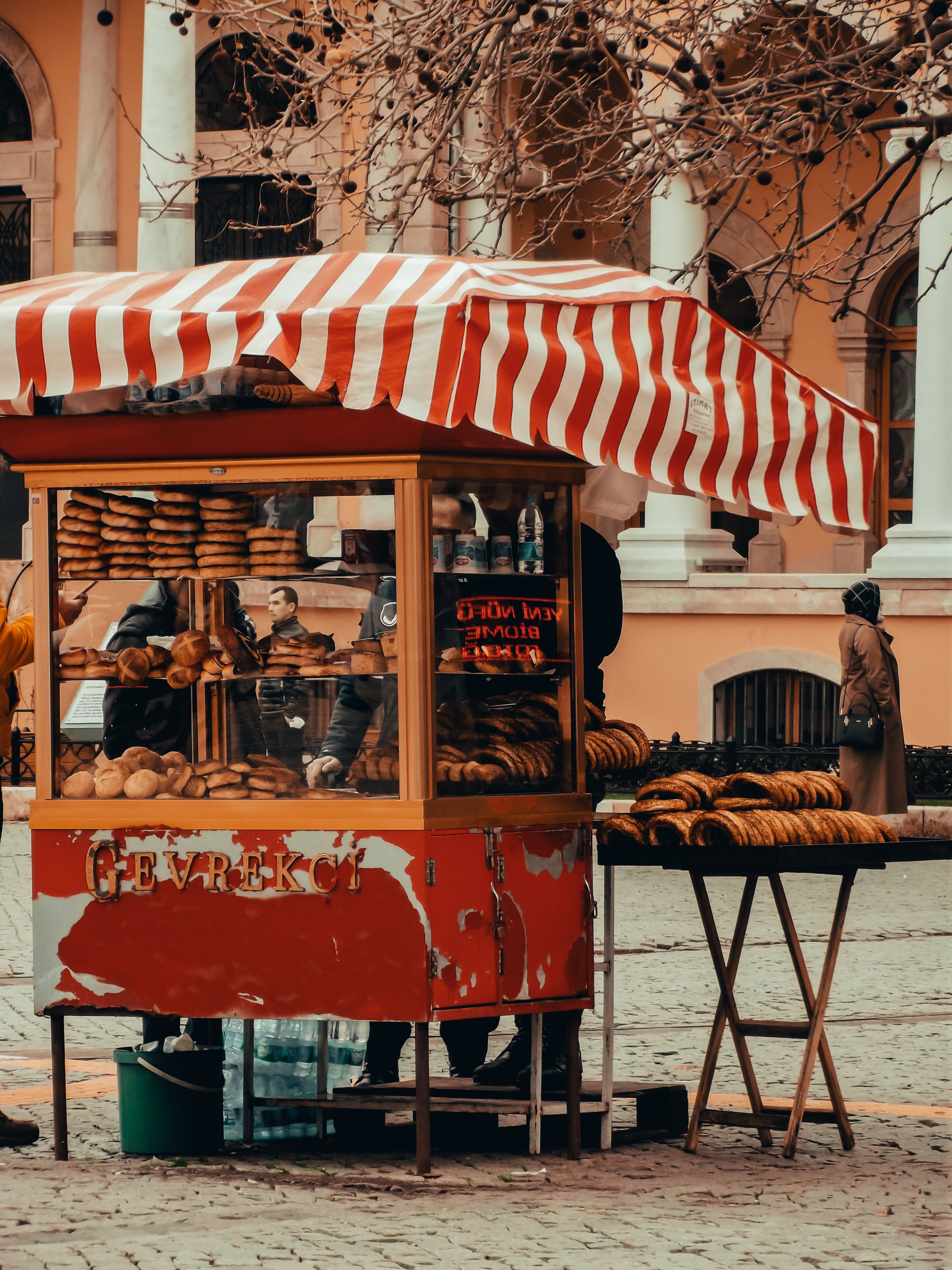 Fruit Market Stall with Melons · Free Stock Photo