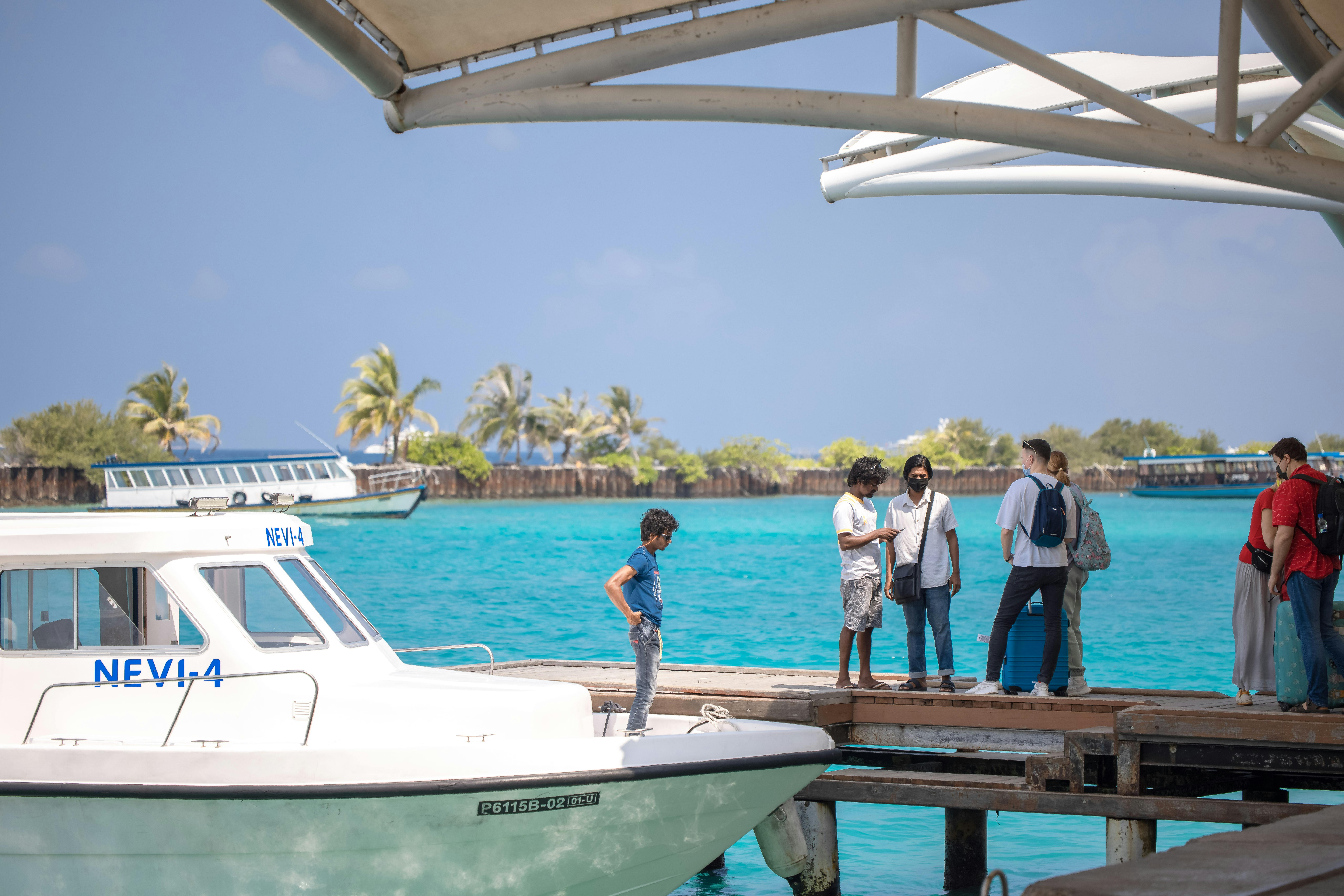 People Standing on Wooden Dock · Free Stock Photo
