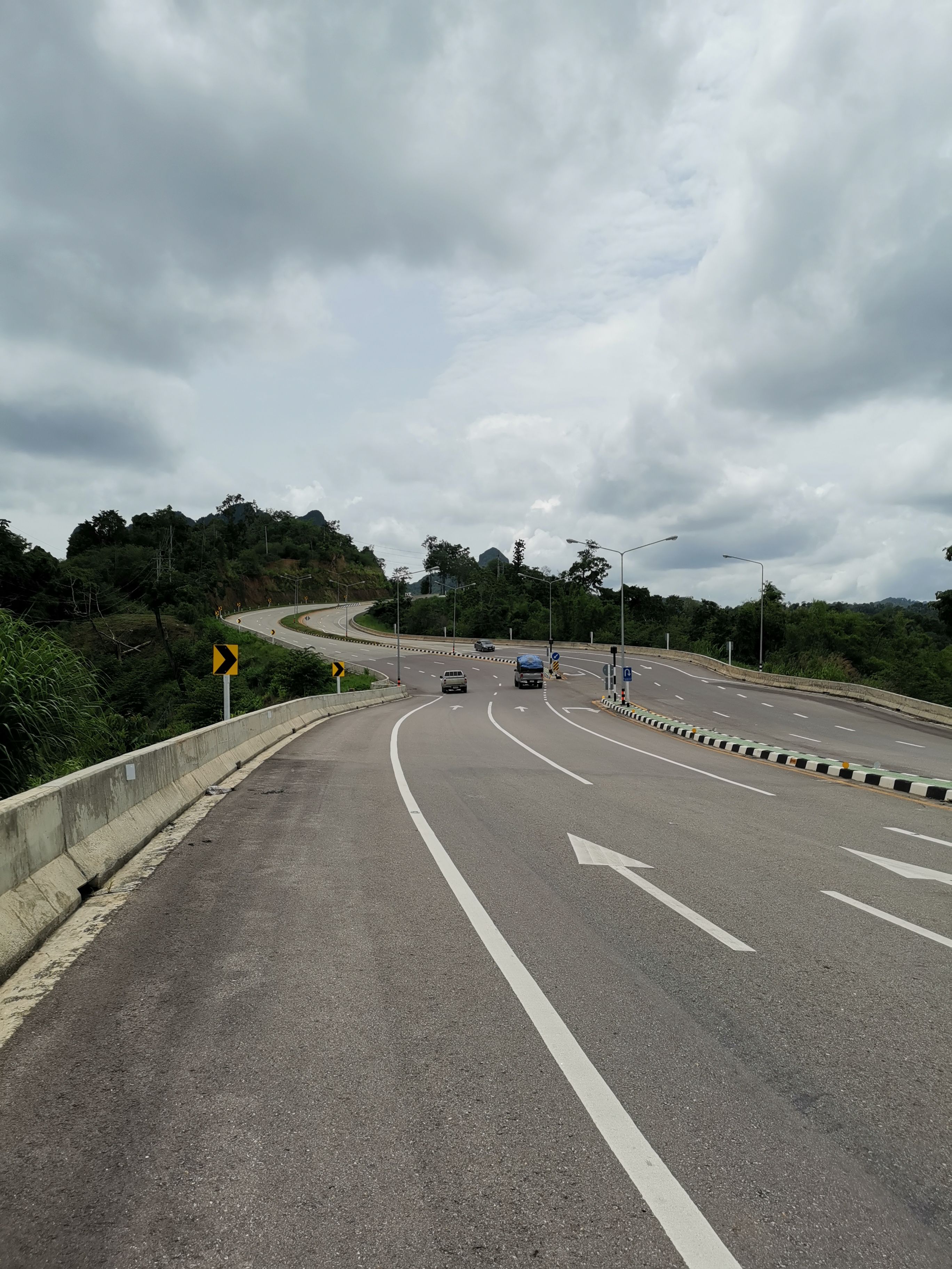 Concrete Barriers on the Road · Free Stock Photo