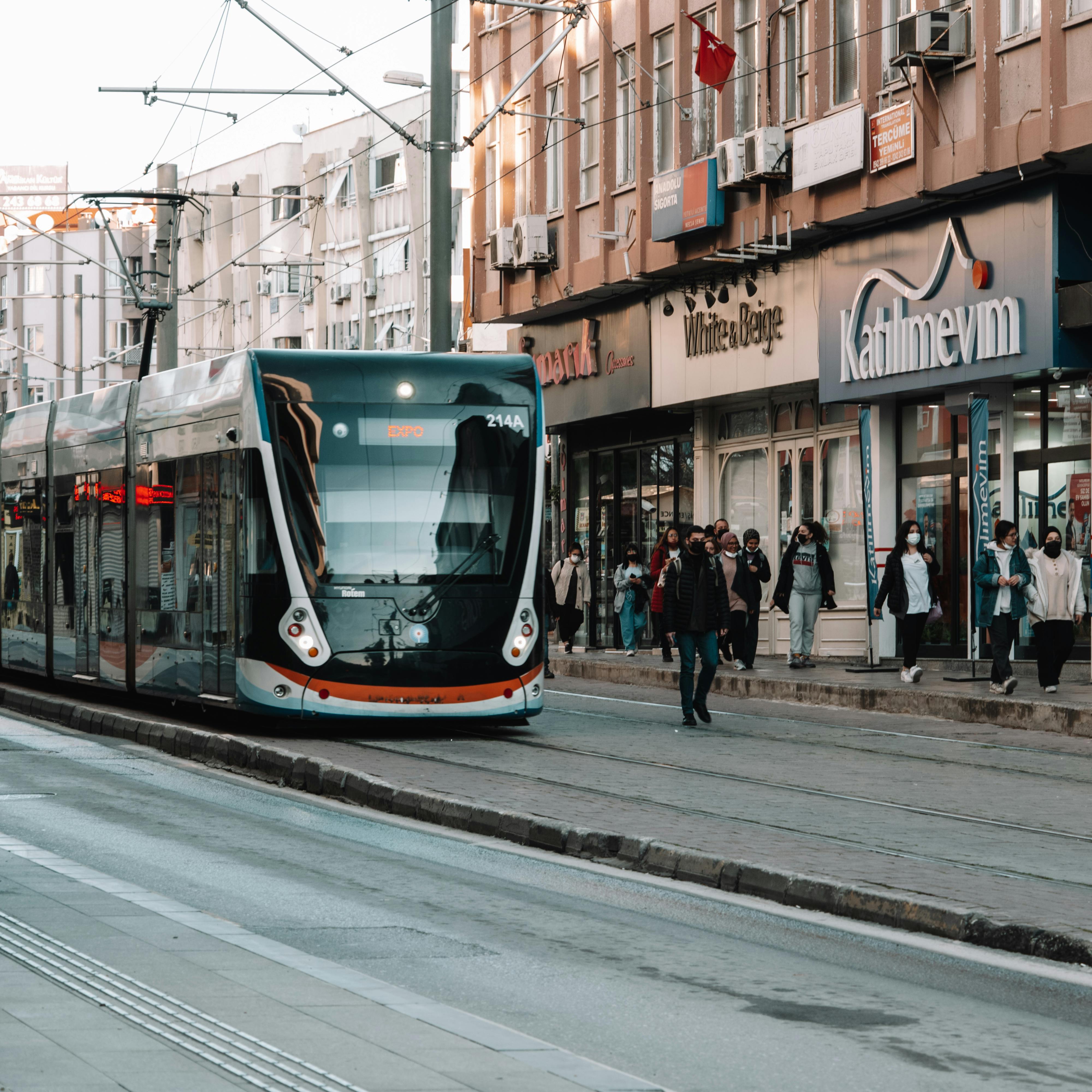 View from Back of Tram at the City · Free Stock Photo
