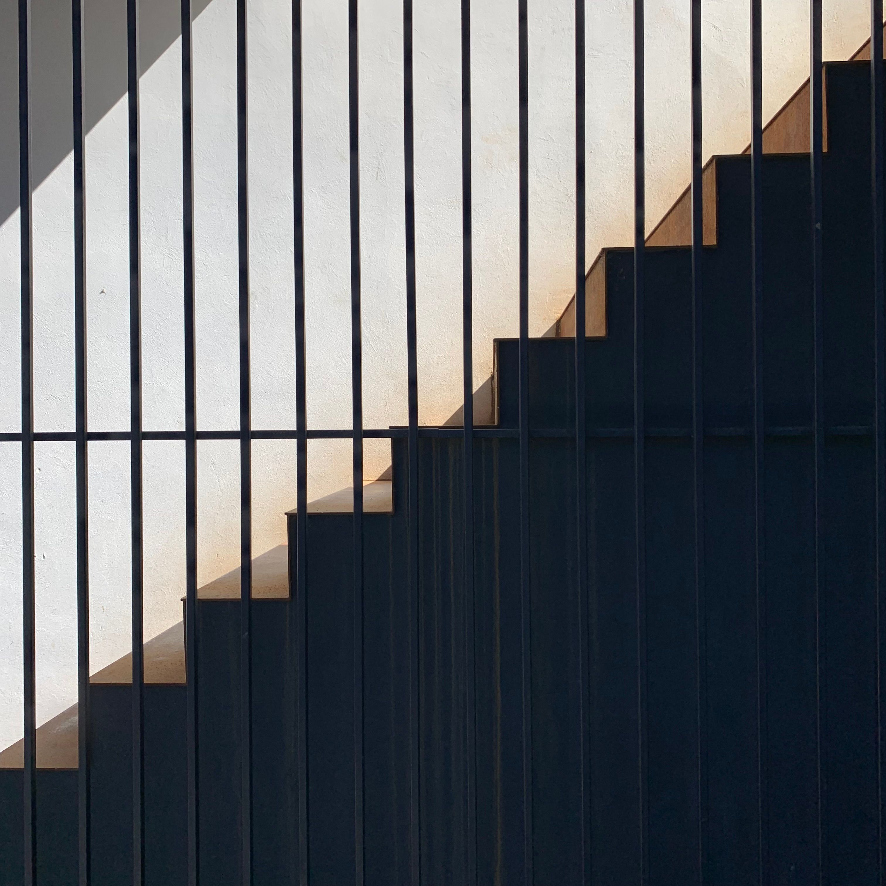 Black Metal Frame on Railing · Free Stock Photo