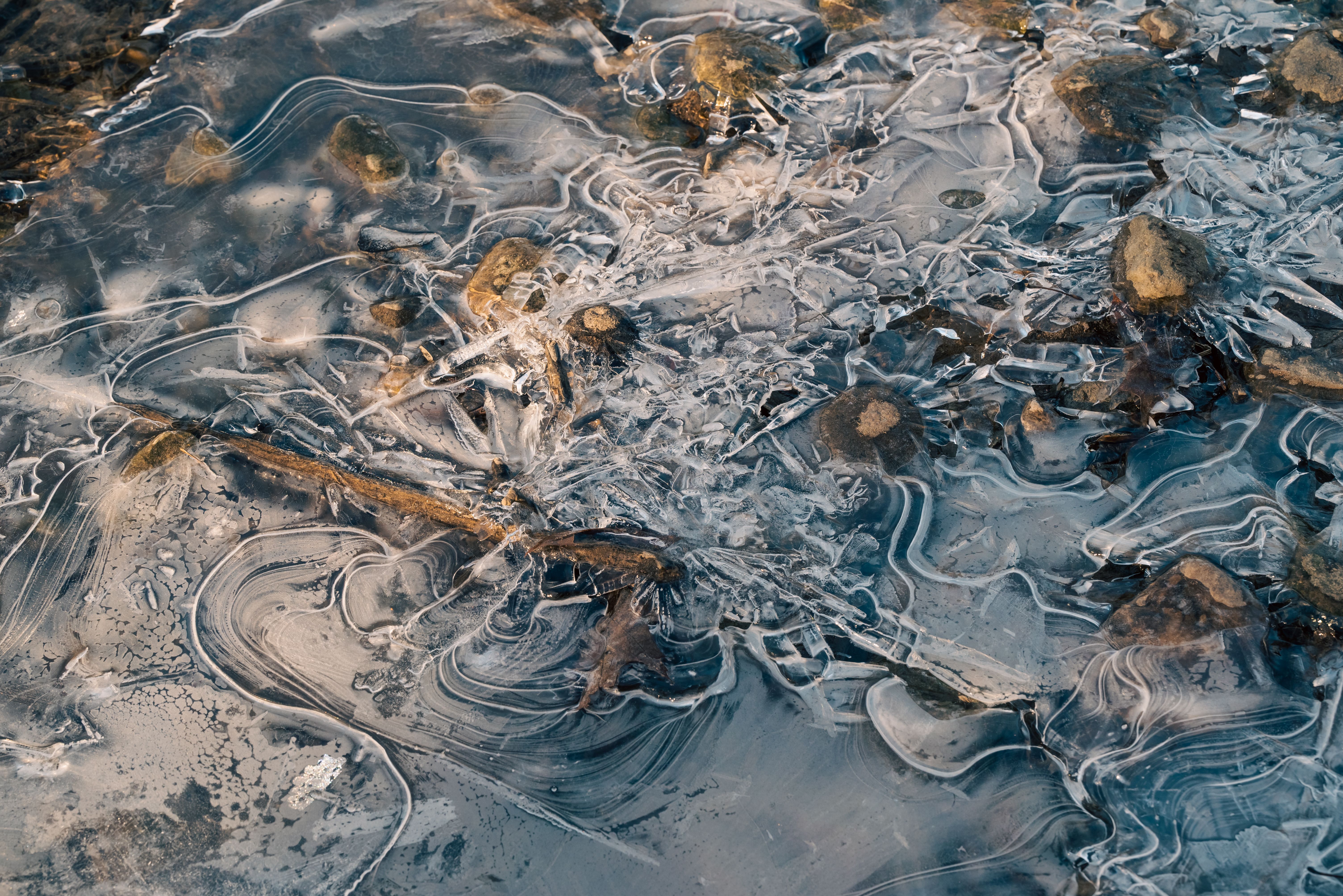 Close-up Photo of Frozen Water Surface · Free Stock Photo