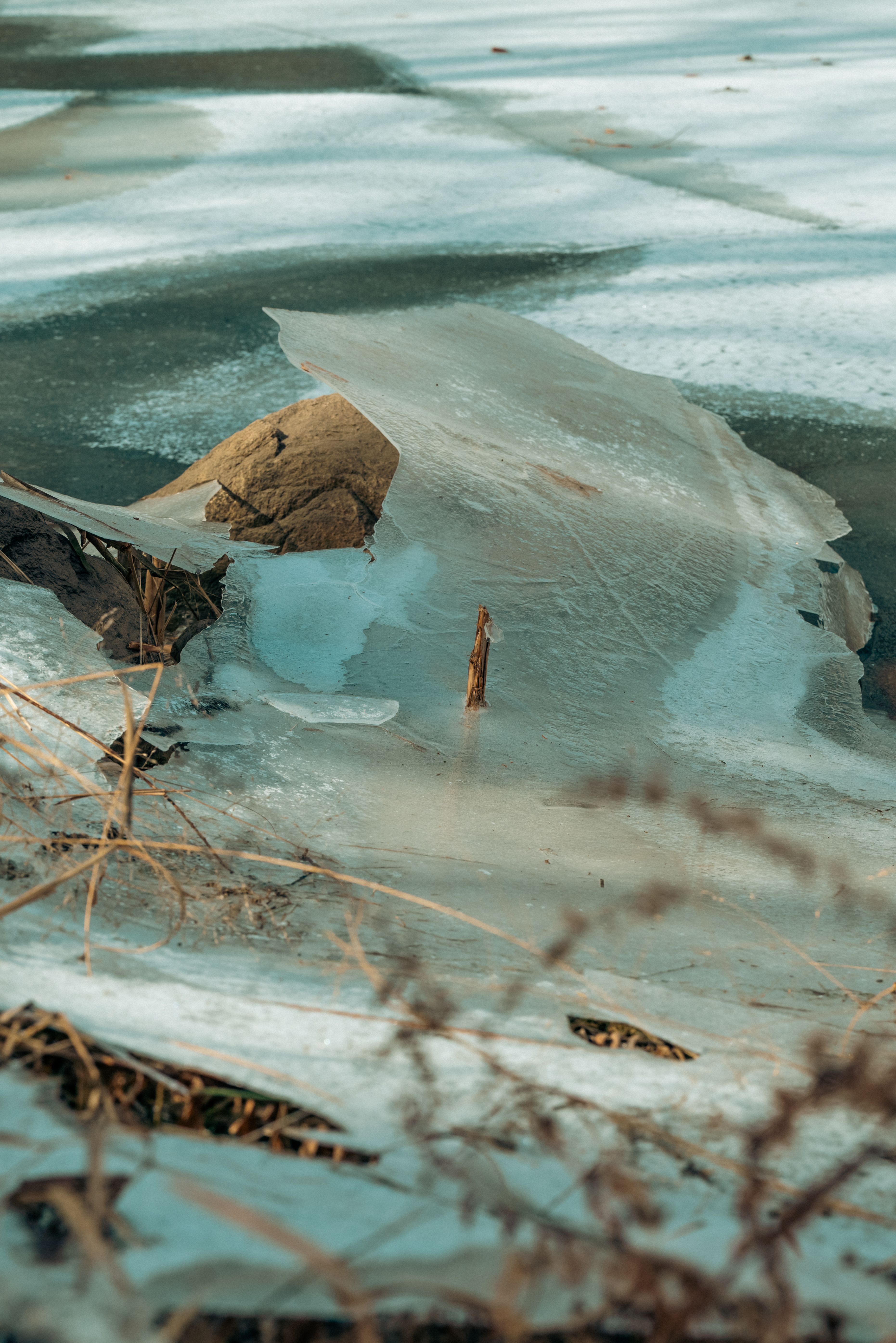 Overhead Photo of Ice Blocks · Free Stock Photo