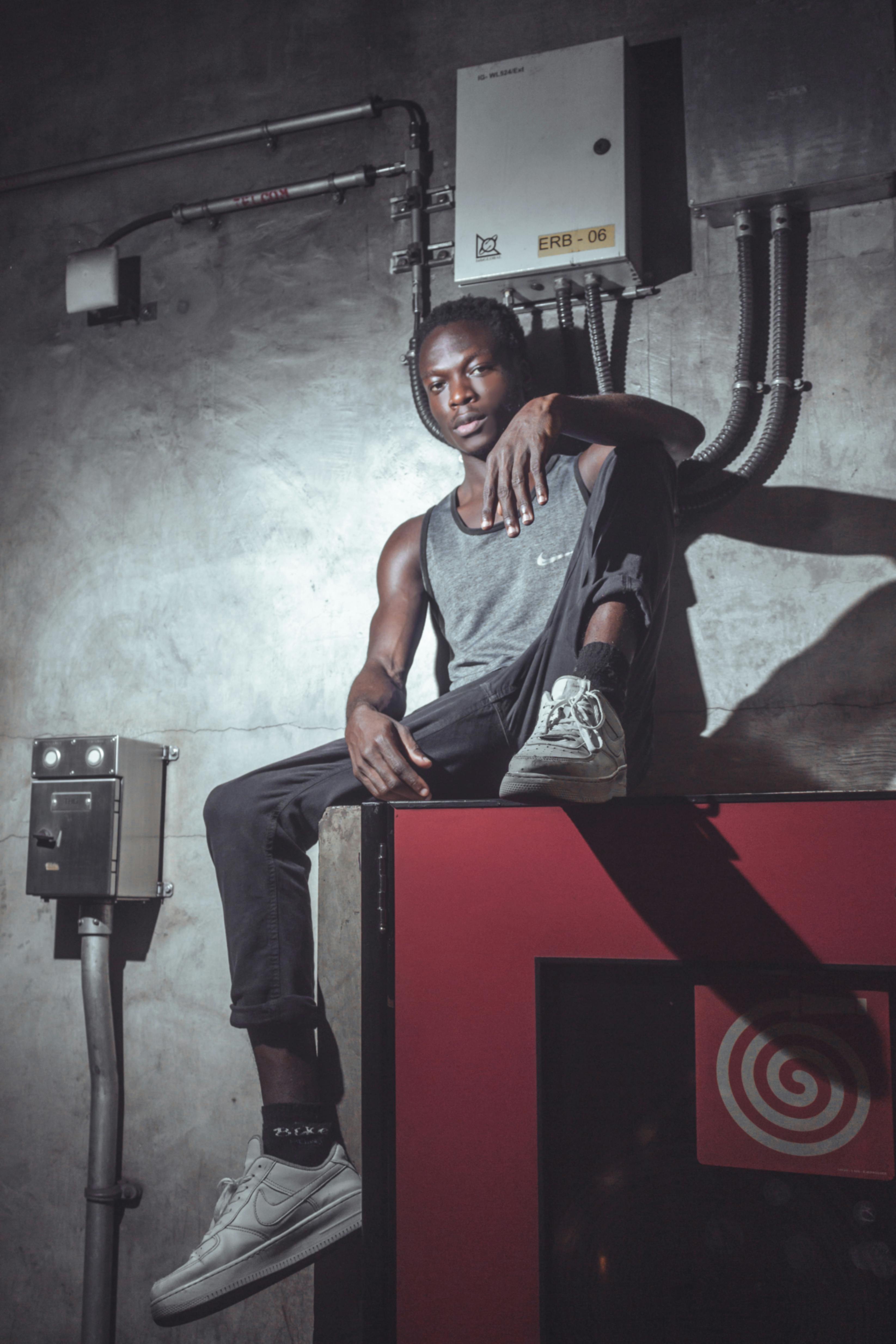 Portrait of a Man Sitting · Free Stock Photo