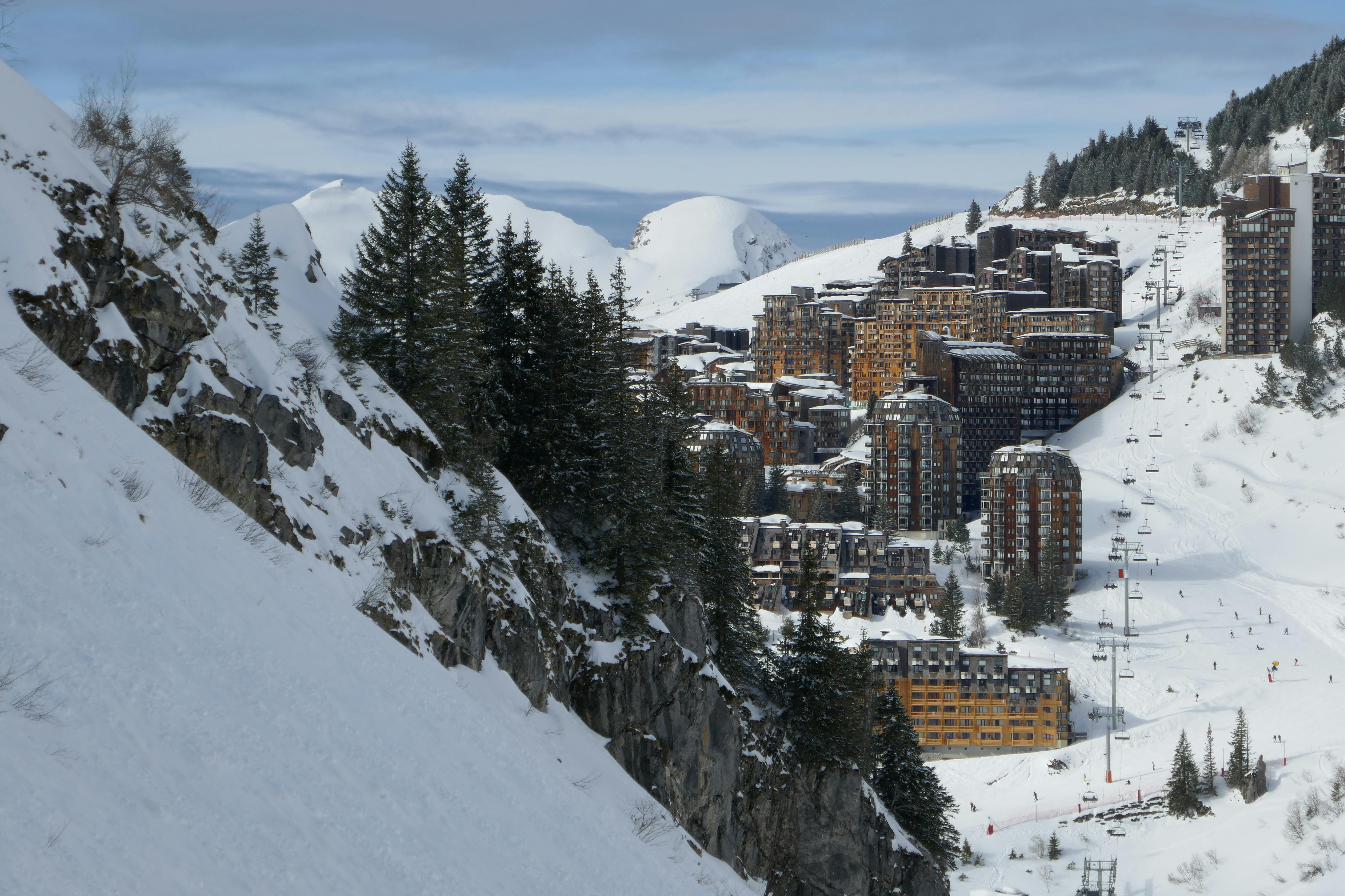 Ski Resort Town in Mountains · Free Stock Photo