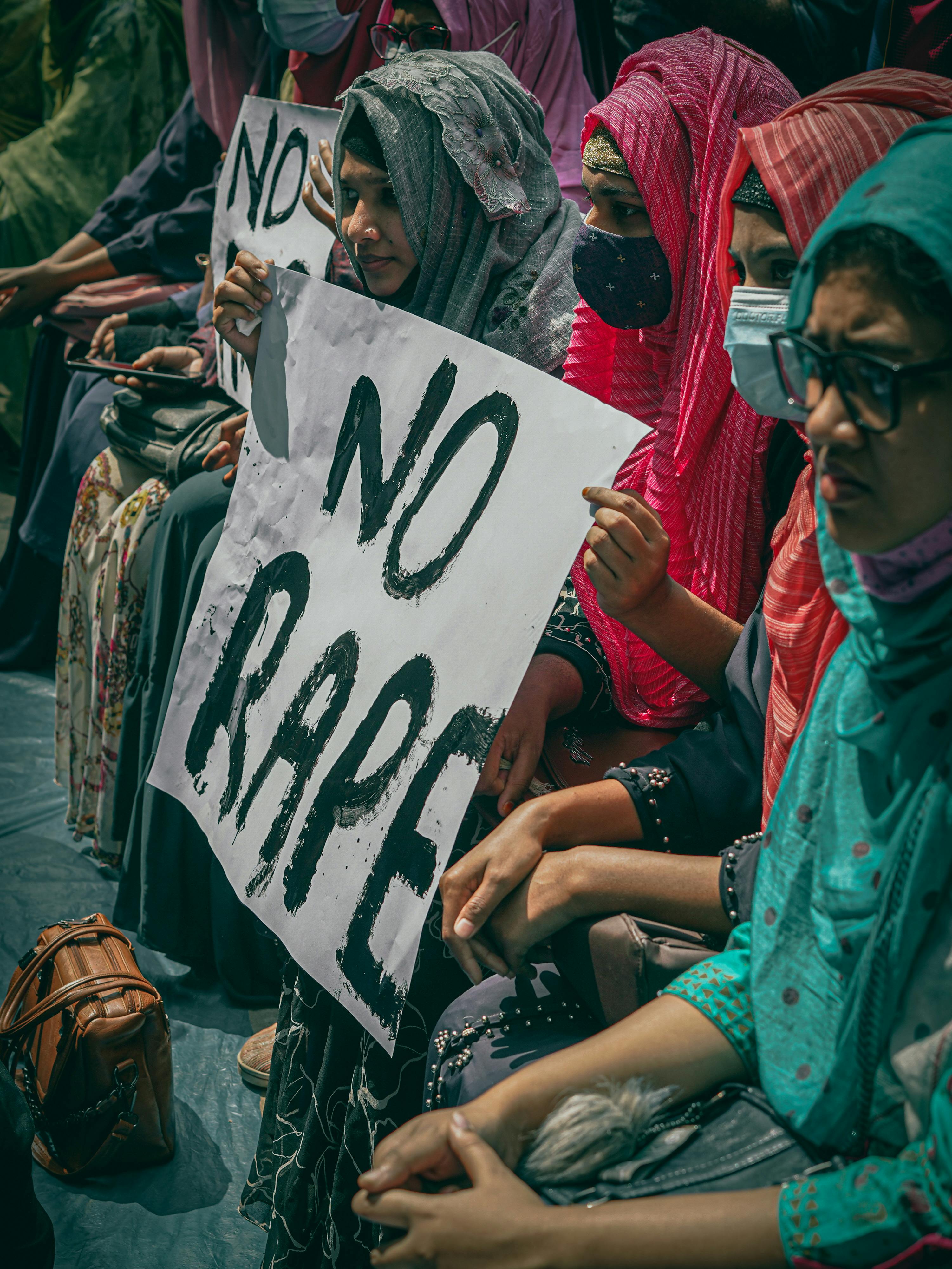 Crowd Holding Climate Change Protest Signs · Free Stock Photo