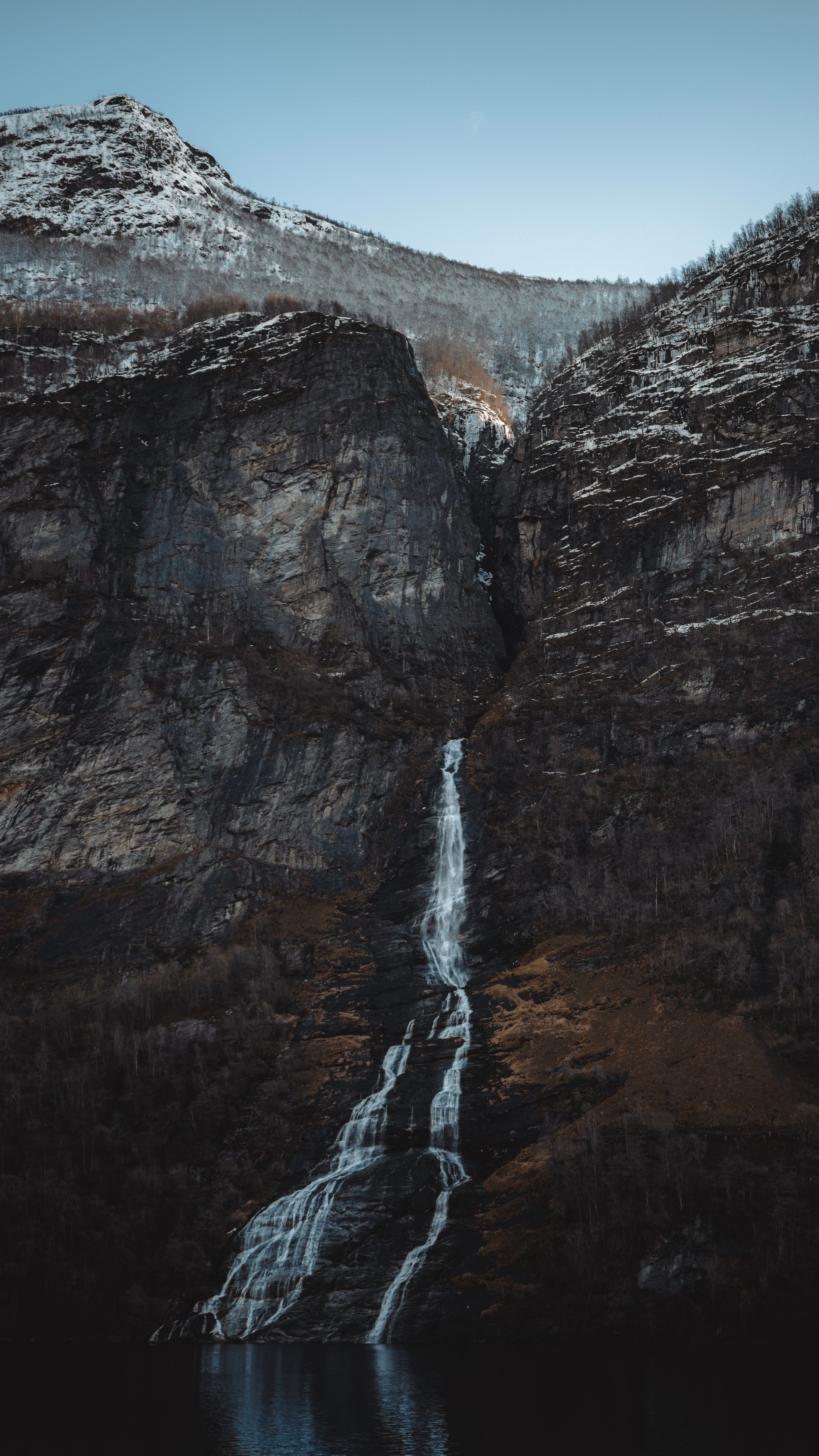 Waterfalls on a Rock Formation · Free Stock Photo