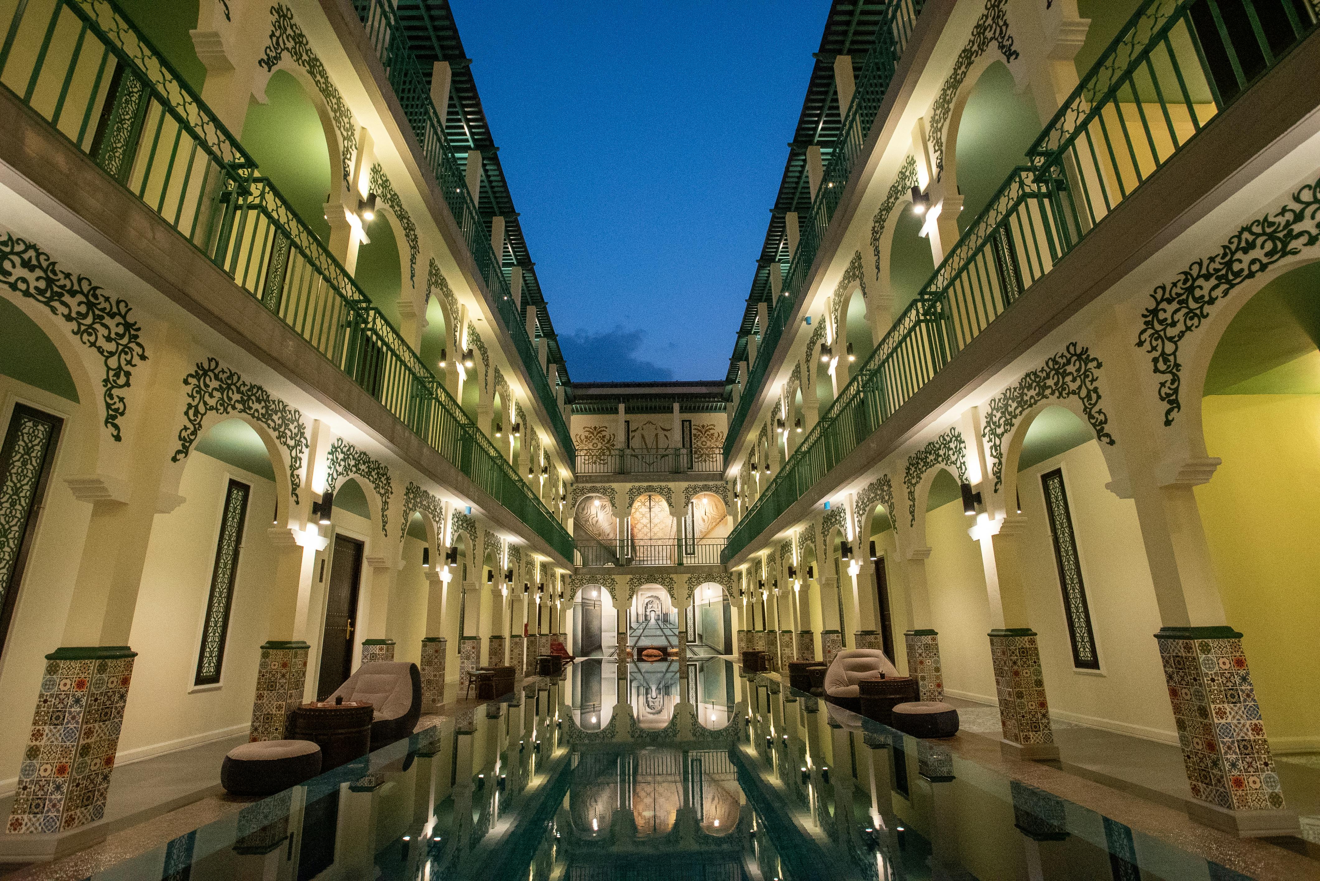 A Swimming Pool Between Buildings · Free Stock Photo