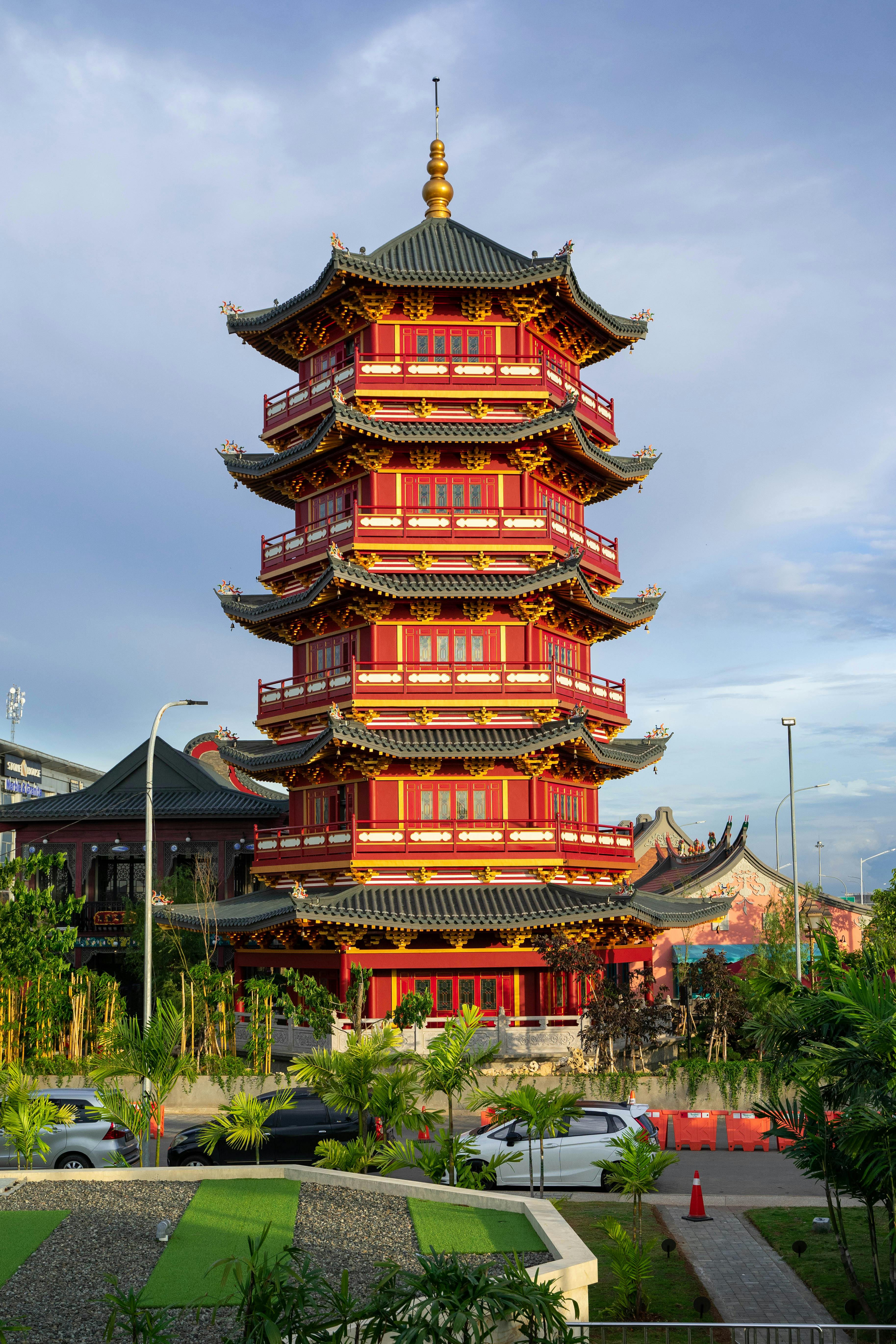 Pagoda Building Under a Blue Sky · Free Stock Photo