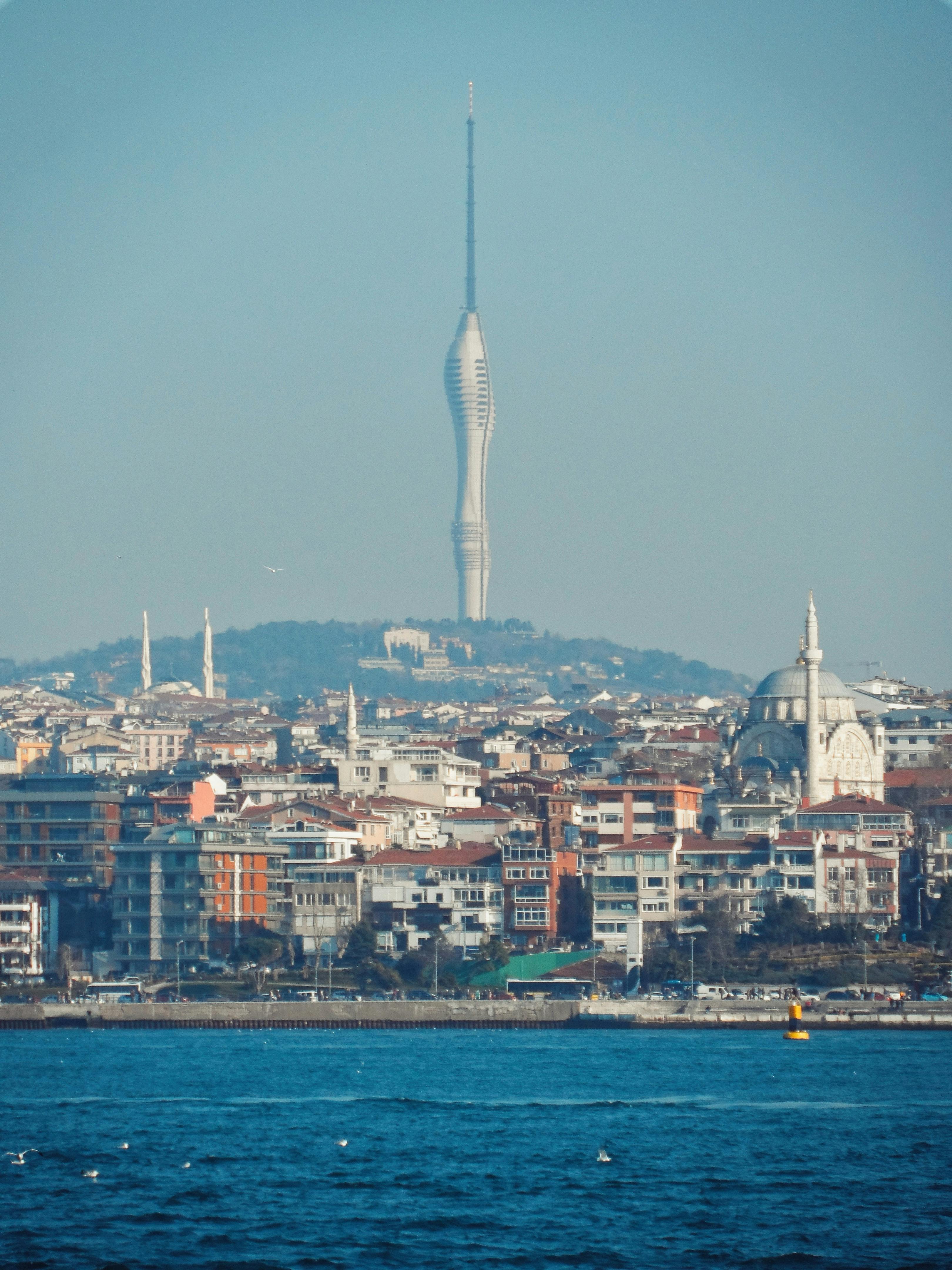 Tower on Hill Outside City · Free Stock Photo