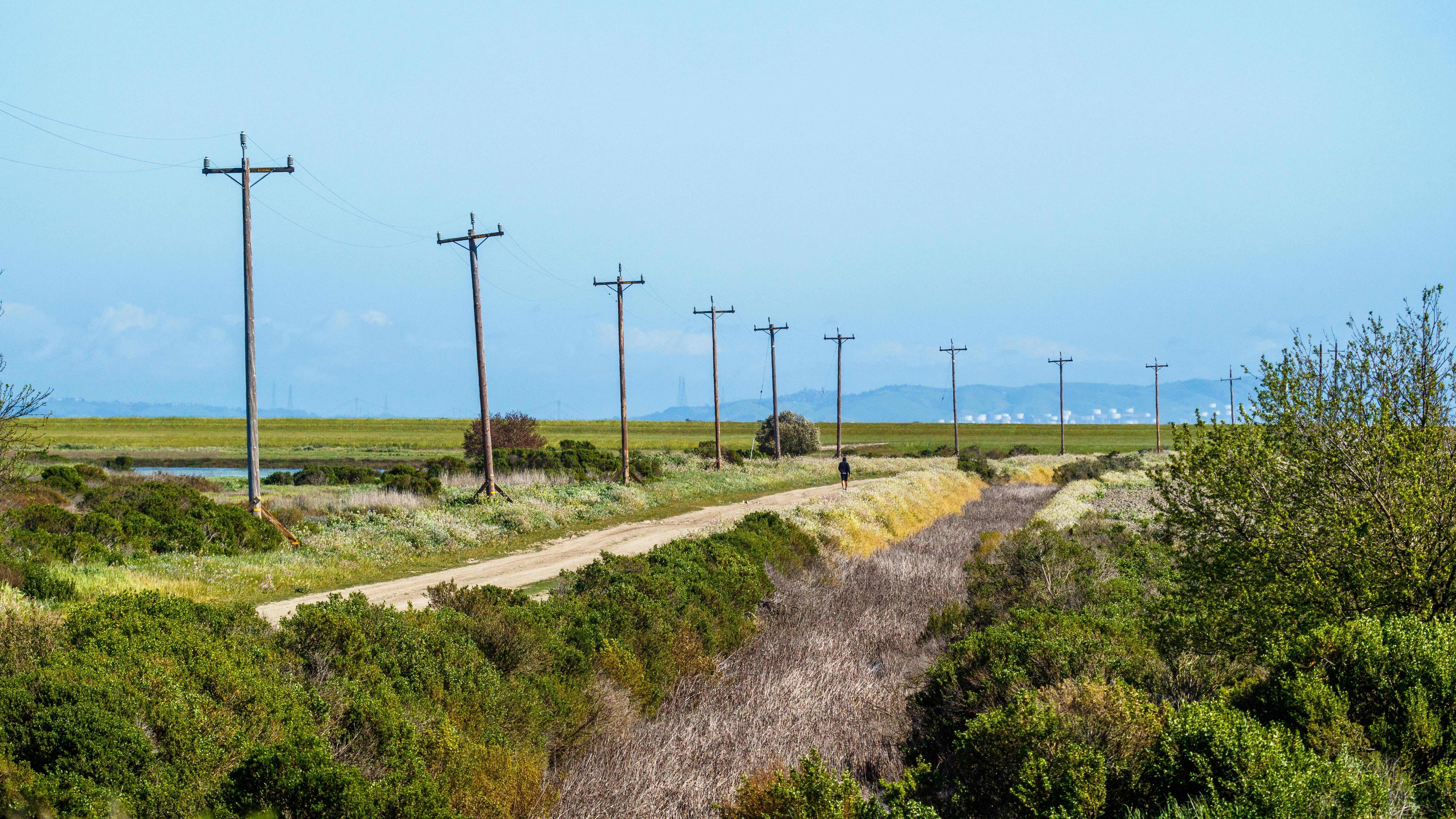Unpaved Pathway on Green Grass Field Under Blue Sky · Free Stock Photo