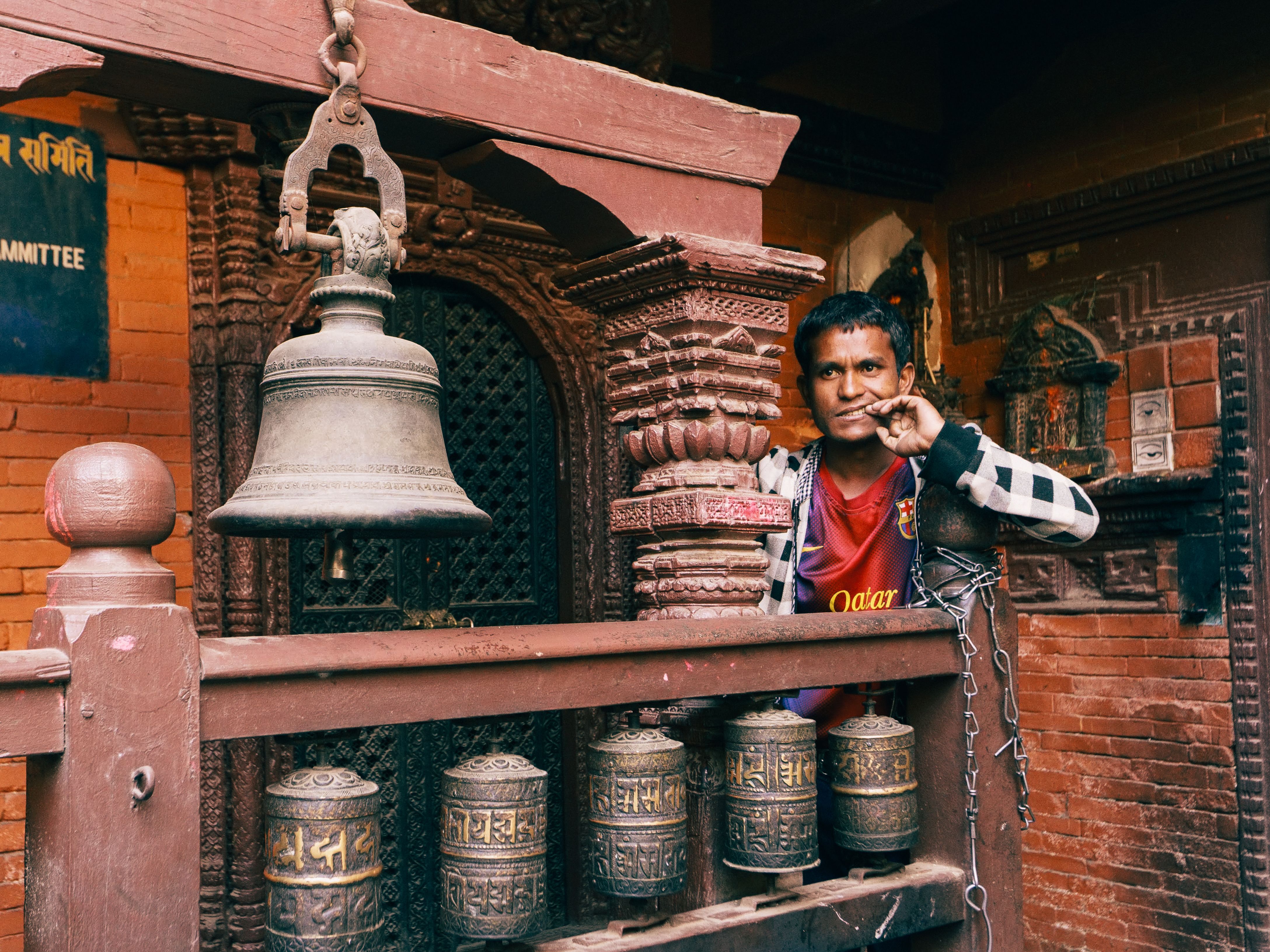 A Man Standing in a Temple · Free Stock Photo